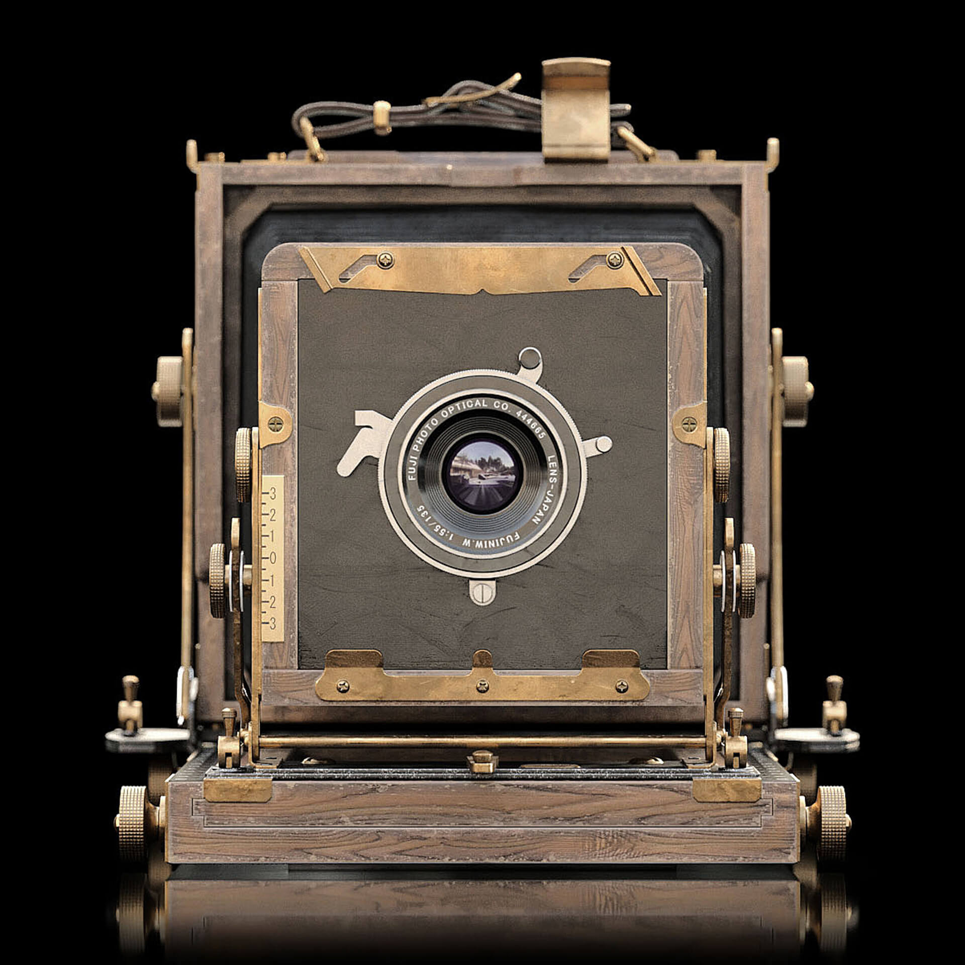 Tachihara 4X5 Field Camera for The Competition - 3D Model by 3d skay blue