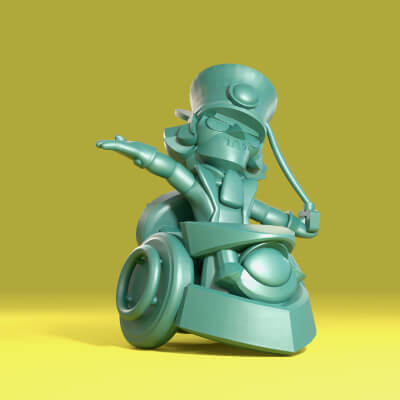 Chuck (Original) - Brawl Stars 3D Model by 3D Stars