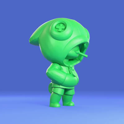 Leon (Original) - Brawl Stars 3D Model by 3D Stars