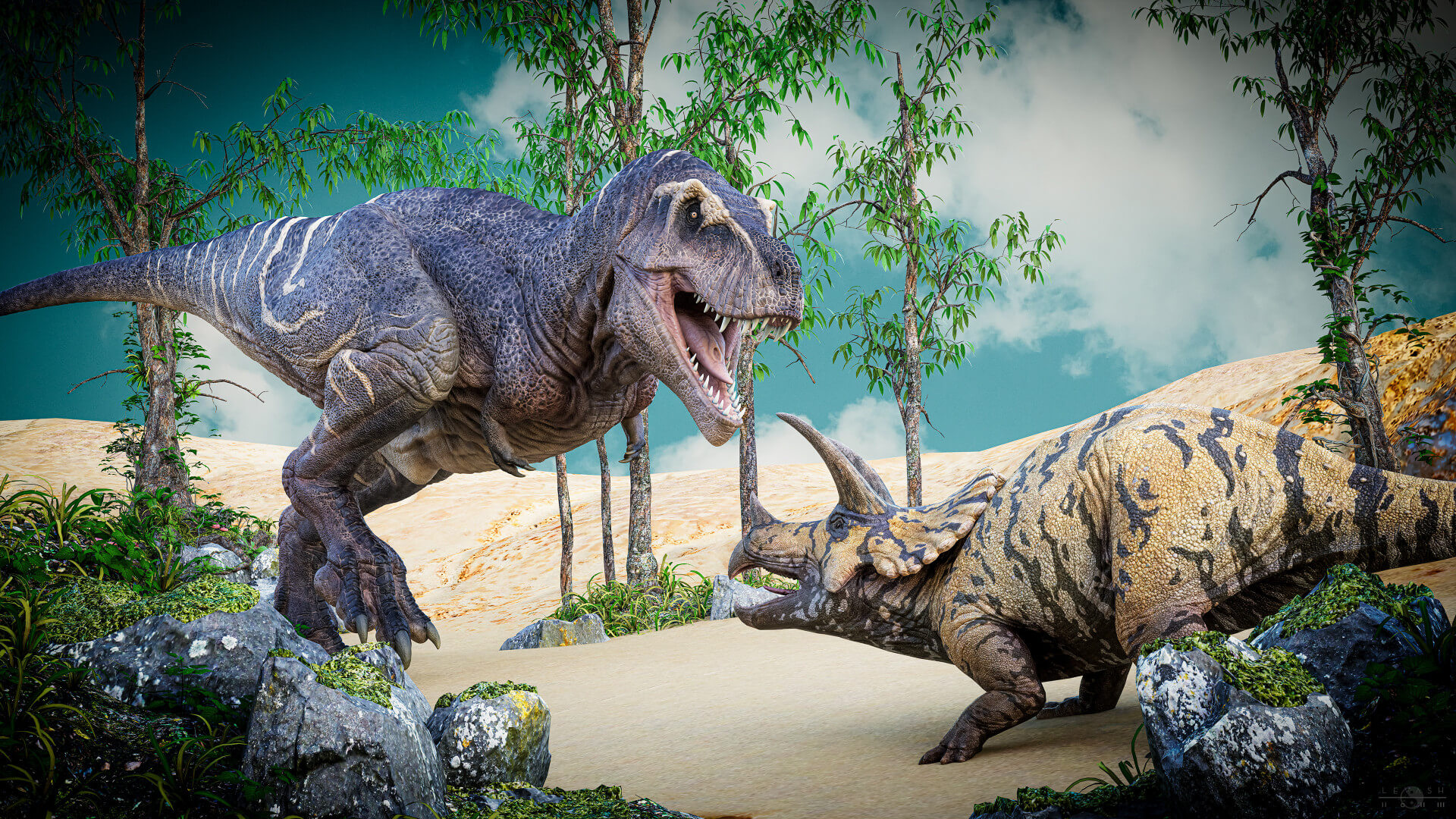 Dyno Might by 3D4U2C | RenderHub Wallpapers