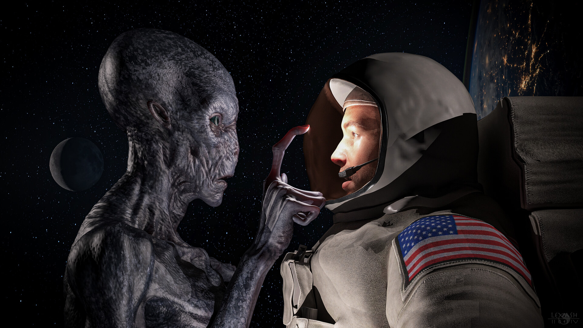 First Contact by 3D4U2C | RenderHub Wallpapers