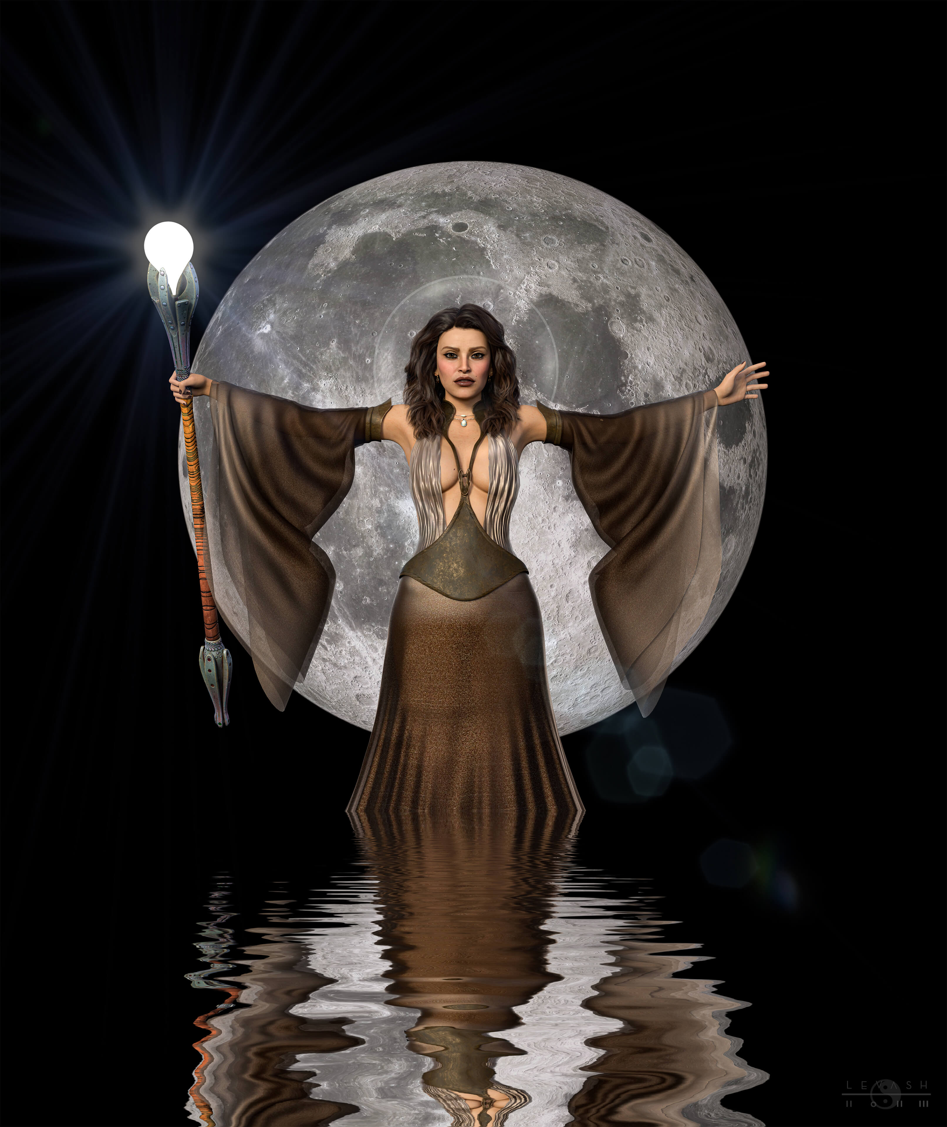 A SACRED BLESSING 3D Render, Digital Art by 3D4U2C