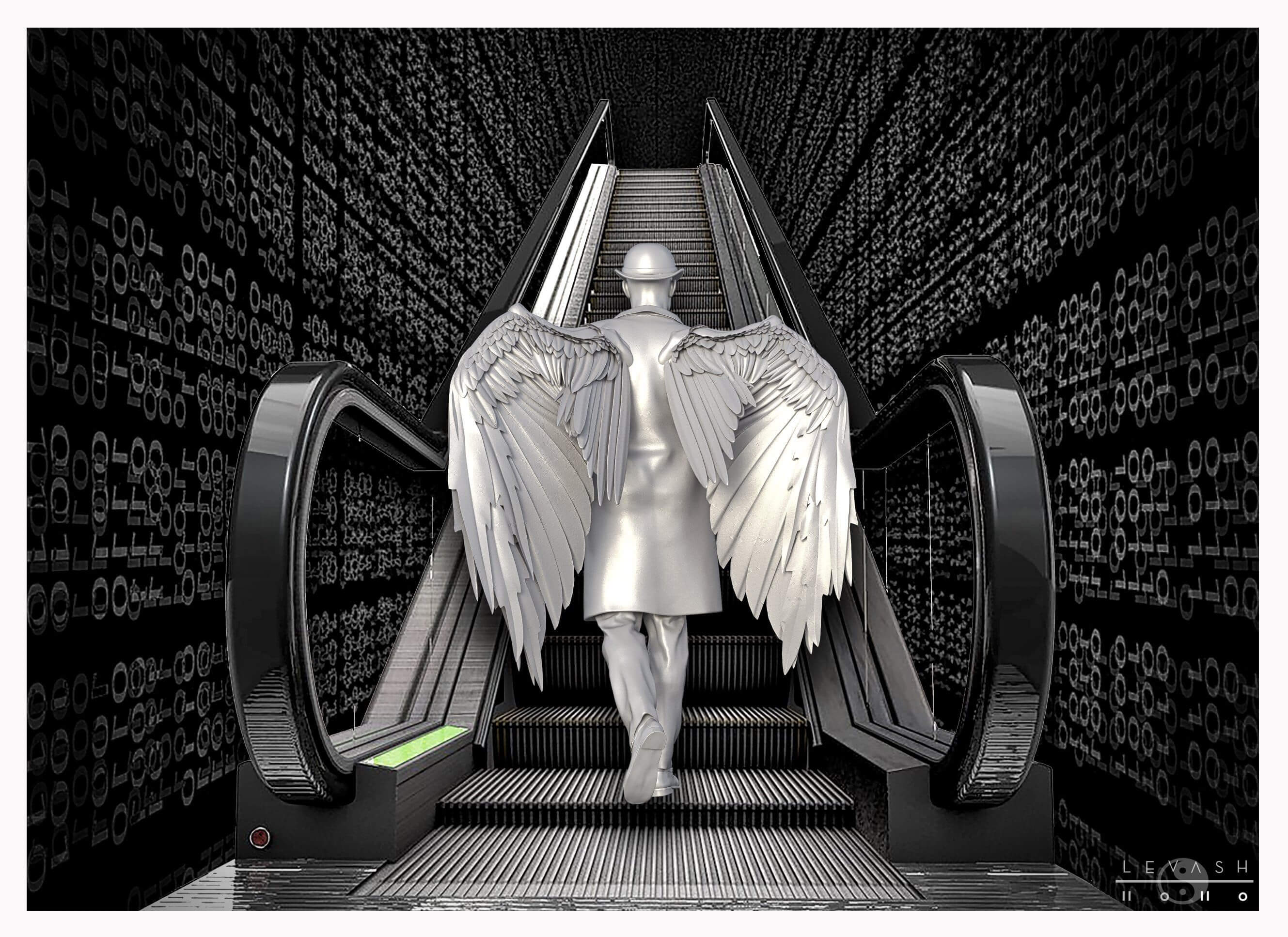 ASCENDING THE MATRIX 3D Render, Digital Art by 3D4U2C