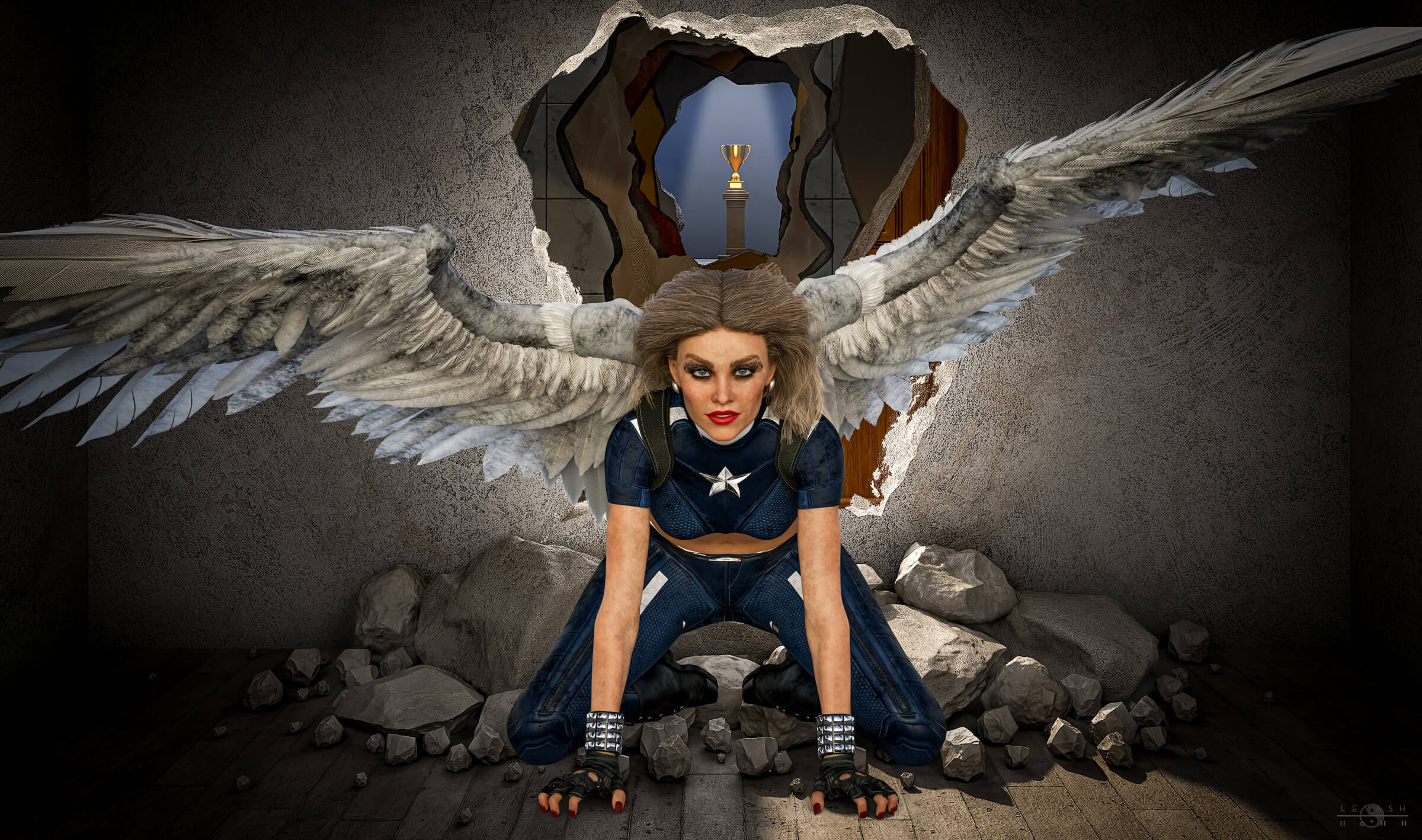 BREAKTHROUGH 3D Render, Digital Art by 3D4U2C