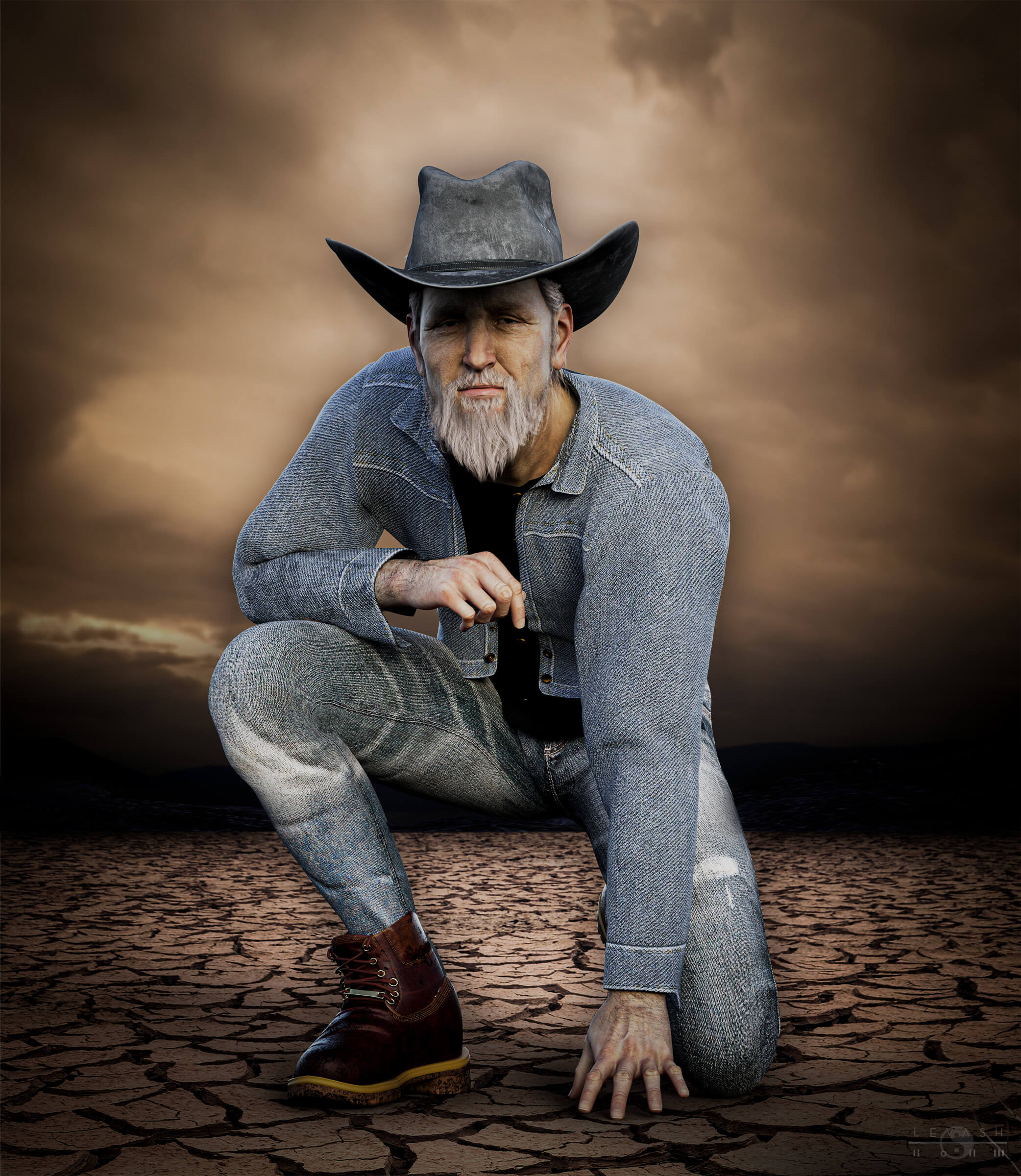 DROUGHT 3D Render, Digital Art by 3D4U2C