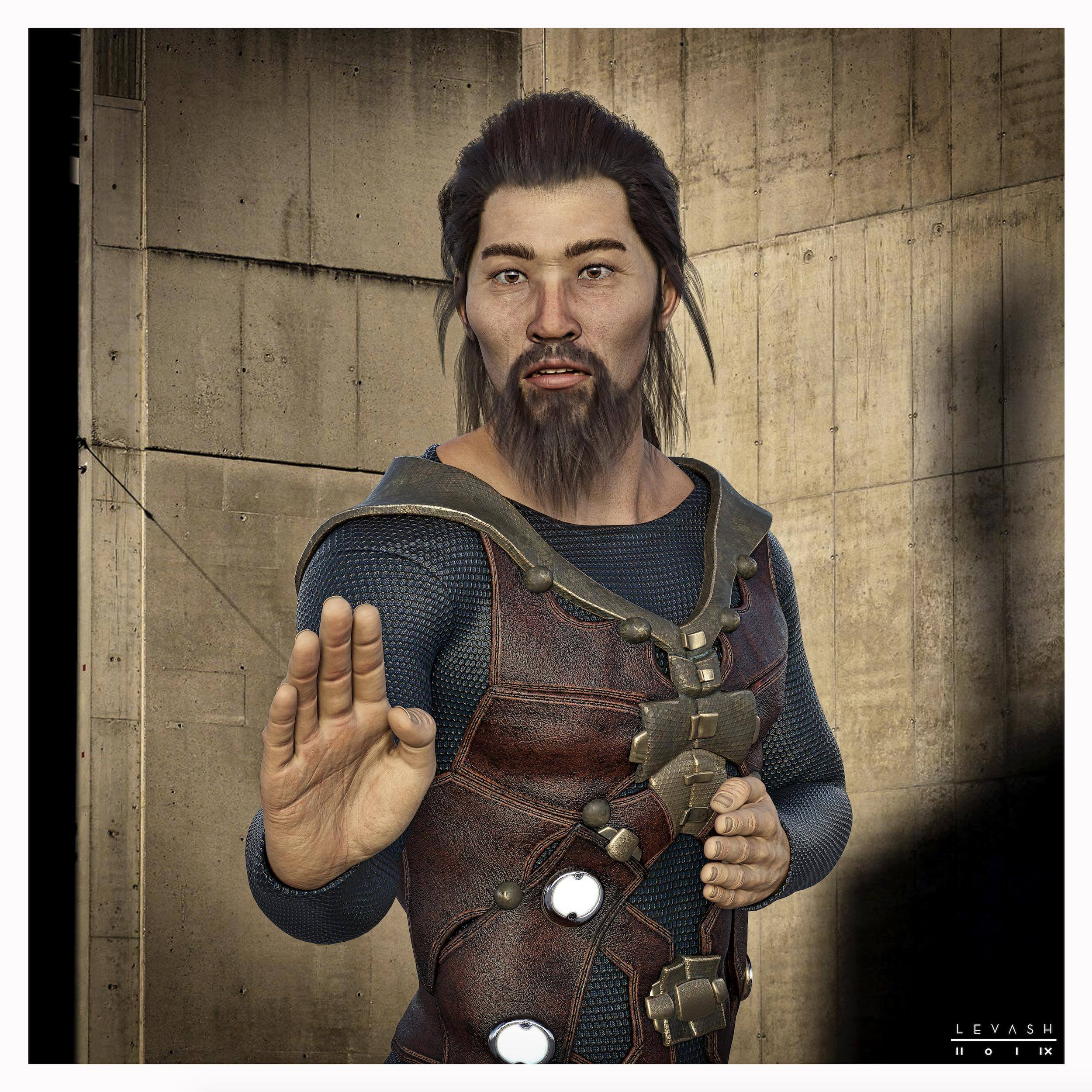 MARTIAL ARTS ACTION HERO 3D Render, Digital Art by 3D4U2C