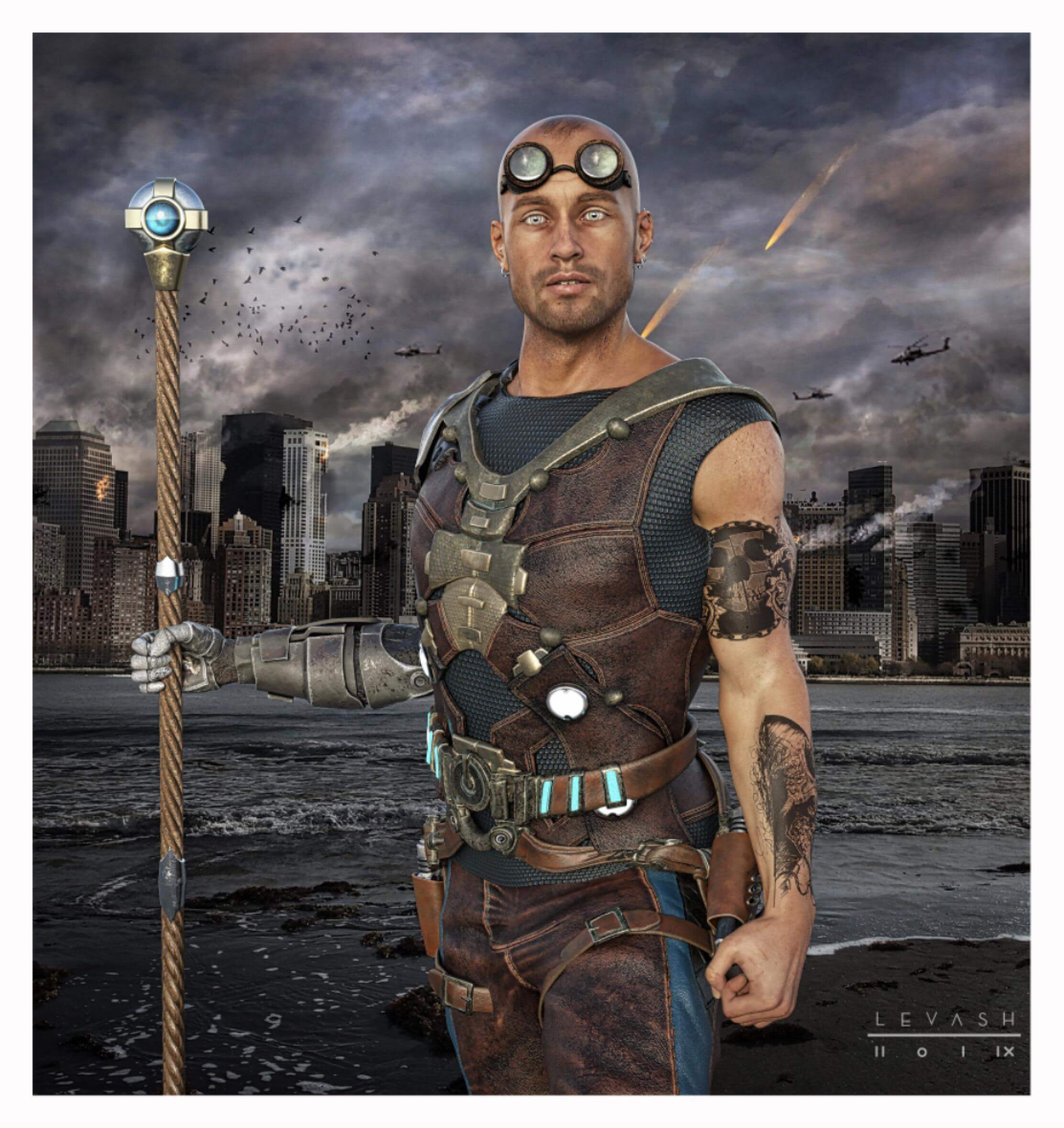 MODERN DAY MESSIAH 3D Render, Digital Art by 3D4U2C