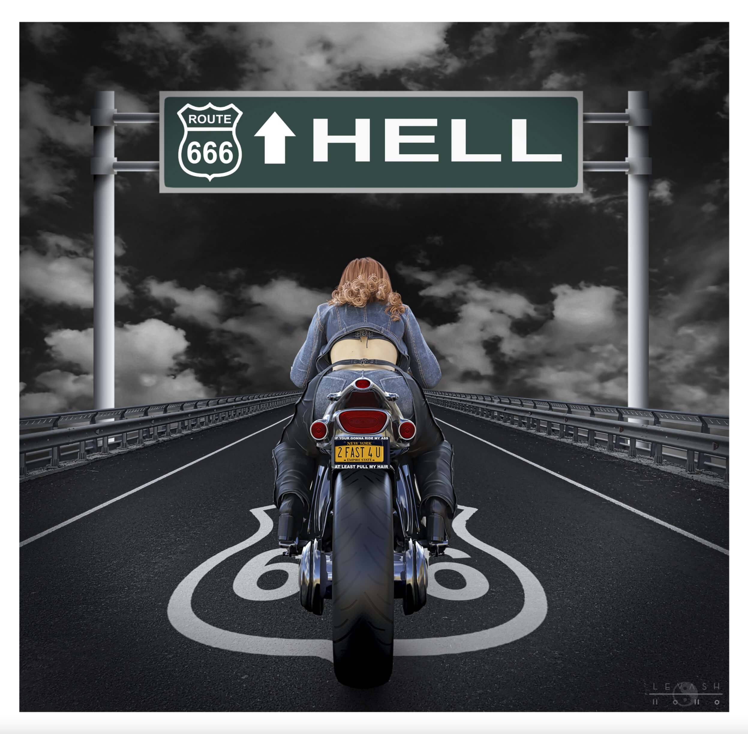 NOWHERE FAST AKA HIGHWAY TO HELL 3D Render, Digital Art by 3D4U2C