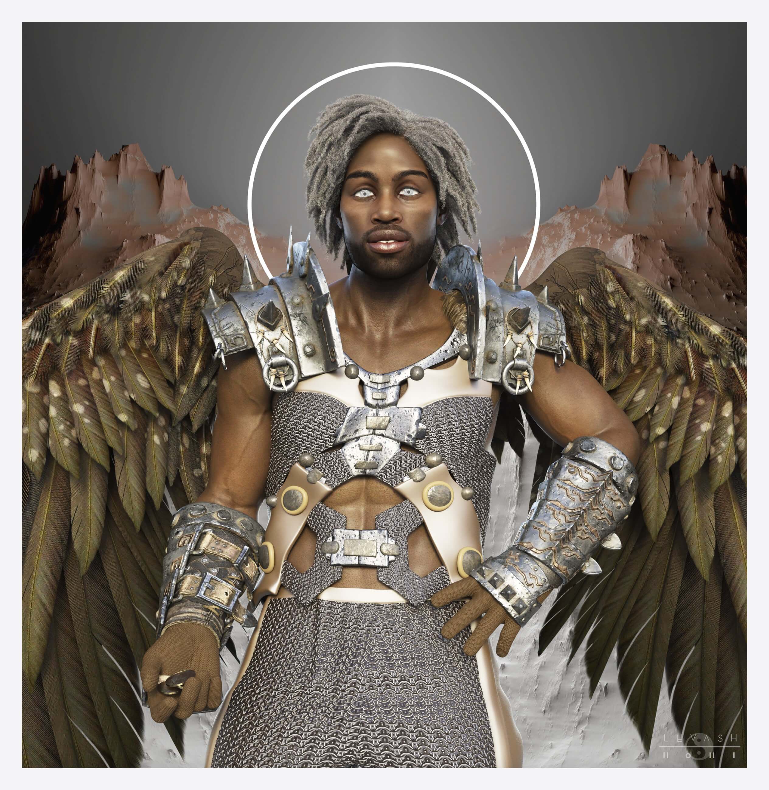 THE BLIND ORACLE 3D Render, Digital Art by 3D4U2C