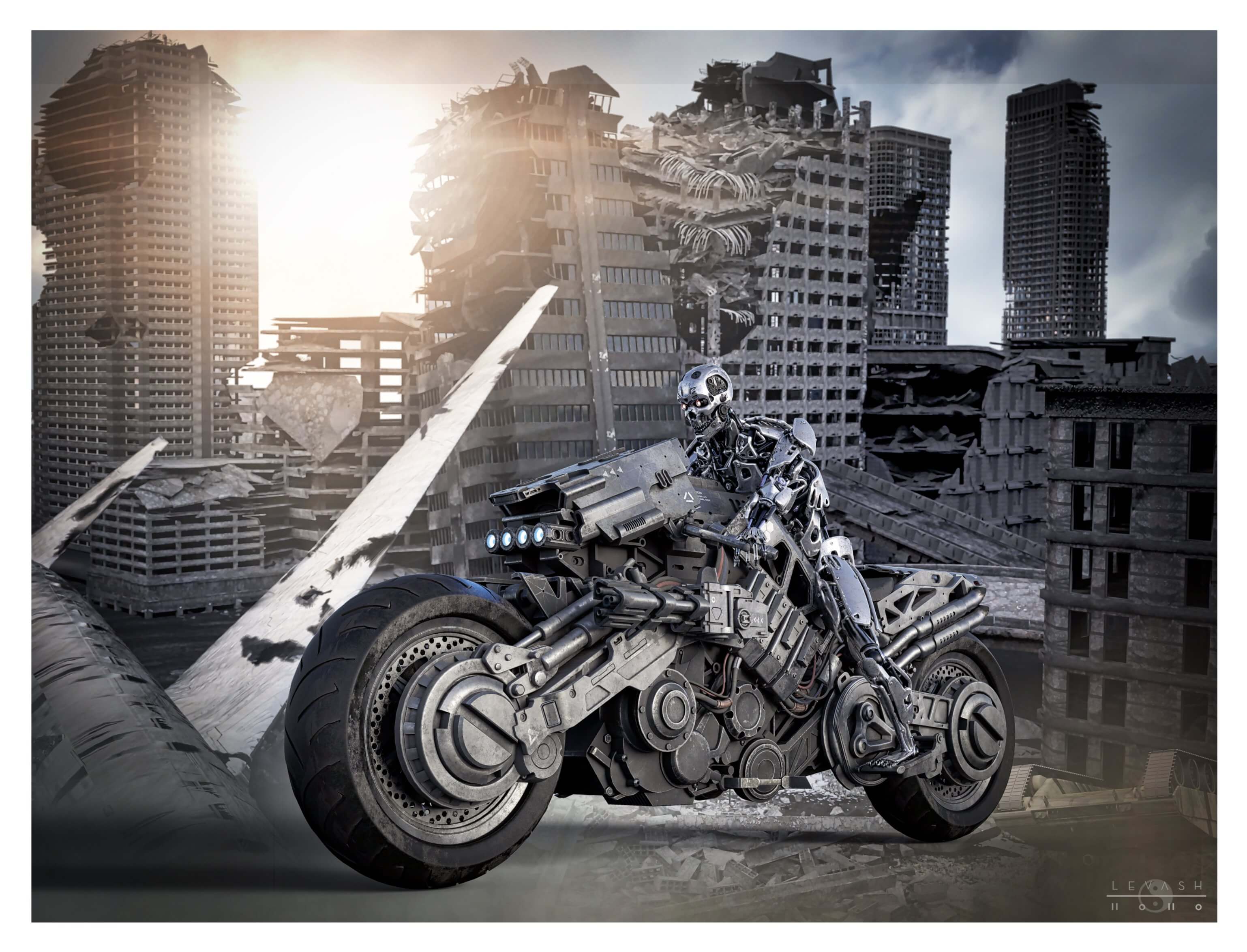 THE ENFORCER 3D Render, Digital Art by 3D4U2C