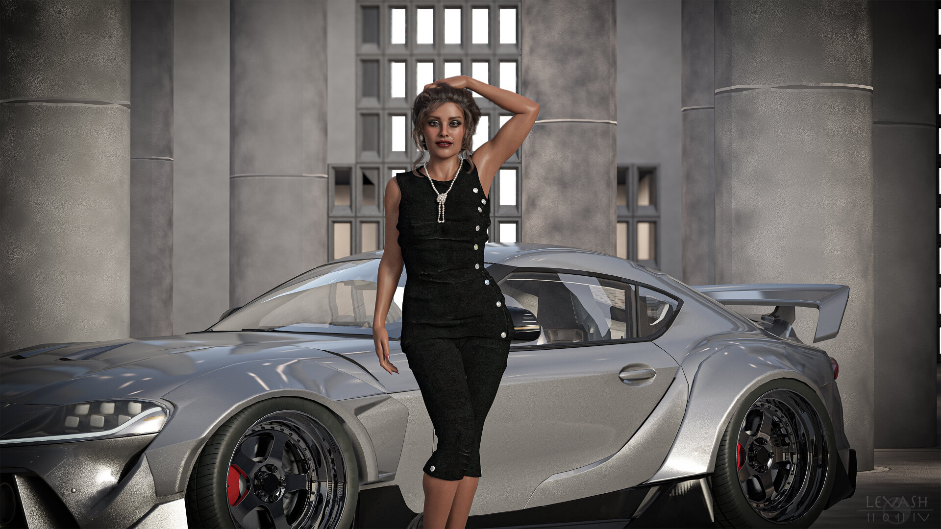 Model Behavior April 2024 by 3D4U2C | RenderHub Wallpapers