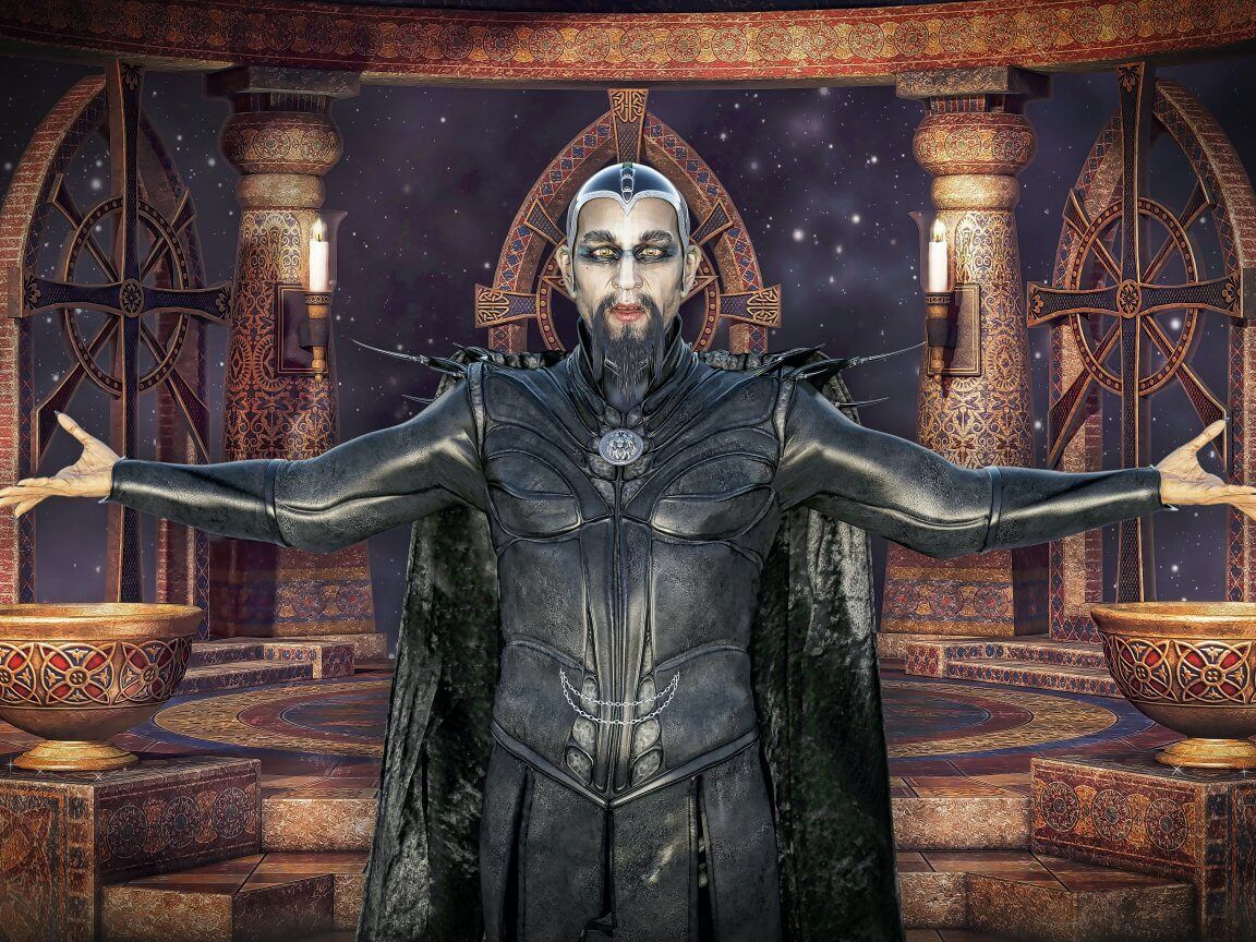 The Dark Wizard 3D Desktop HD Wallpaper