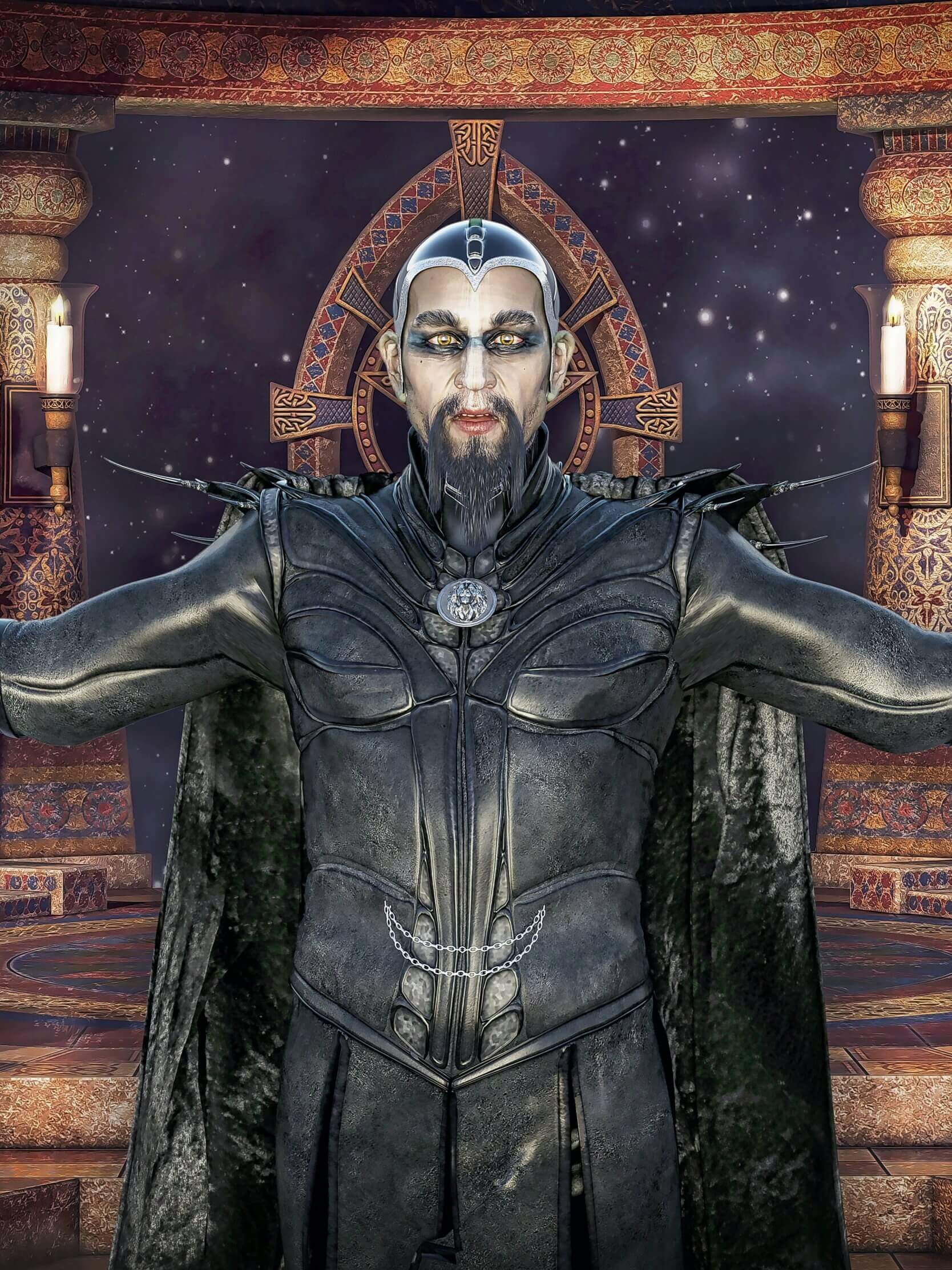 The Dark Wizard 3D Desktop HD Wallpaper