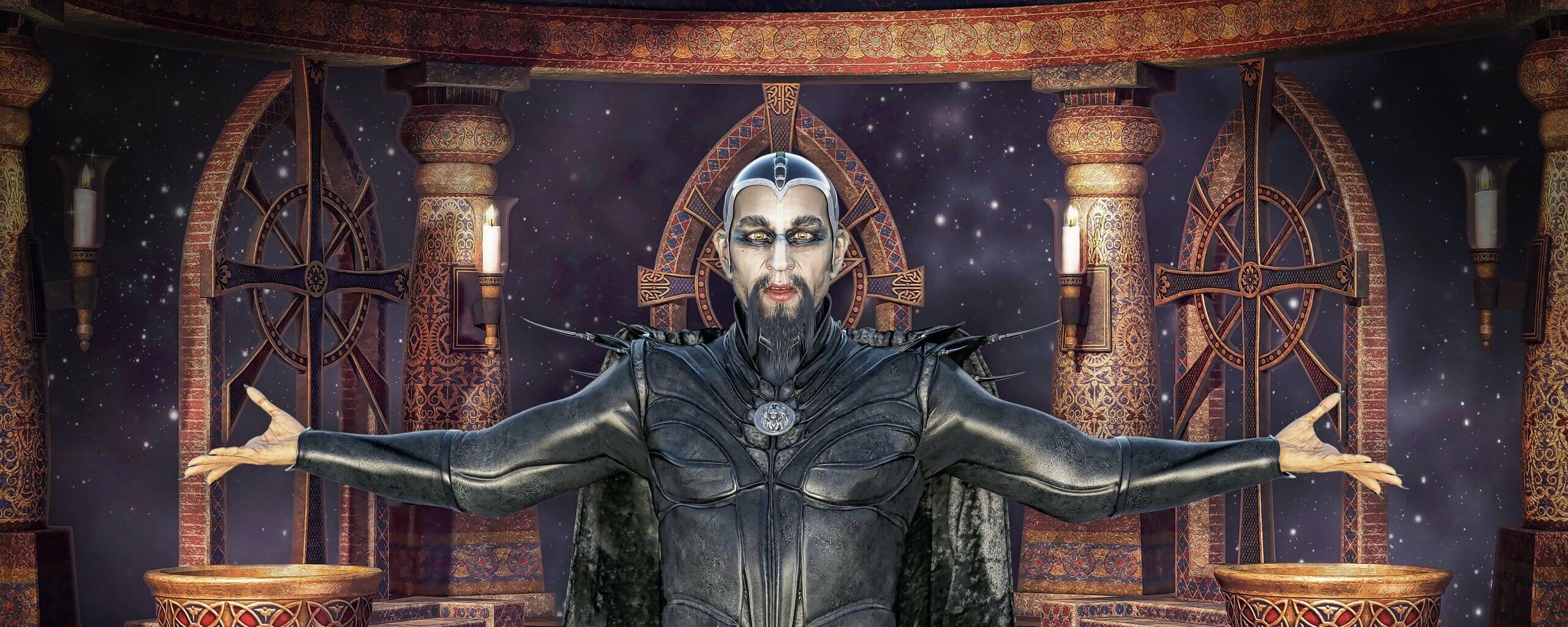 The Dark Wizard 3D Desktop HD Wallpaper