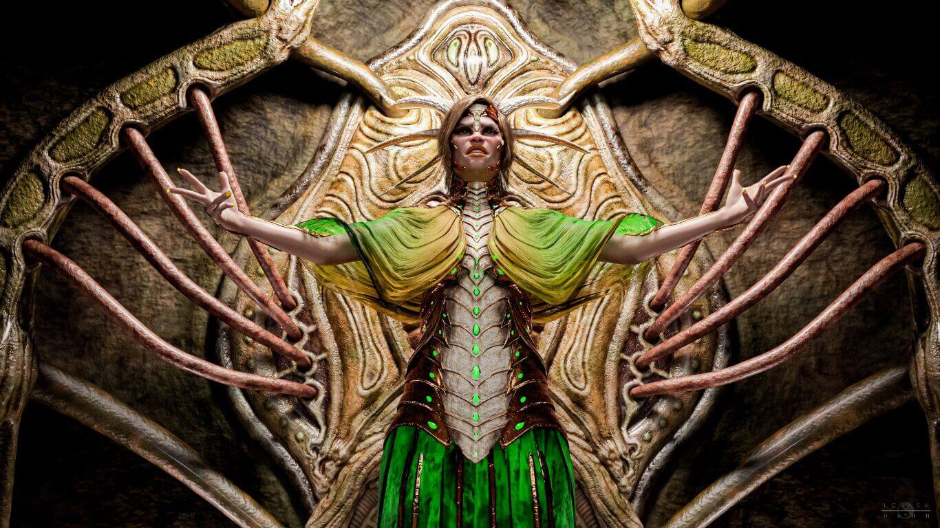 THE EVIL QUEEN 3D Desktop HD Wallpaper