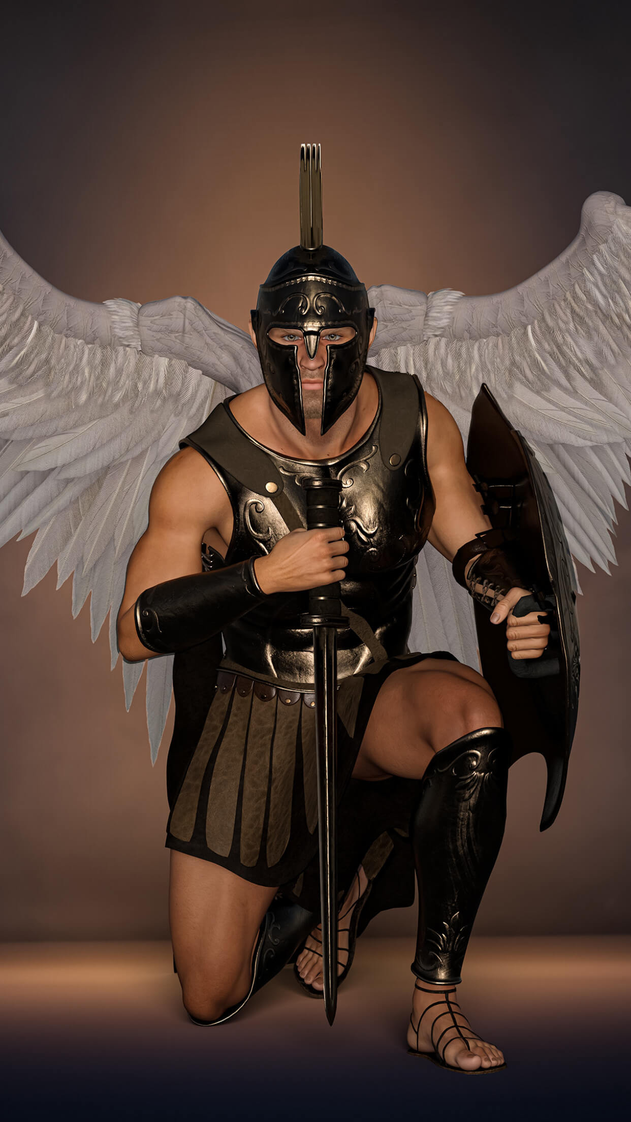 THE WARRIOR PROTECTOR WALLPAPER 3D Desktop HD Wallpaper