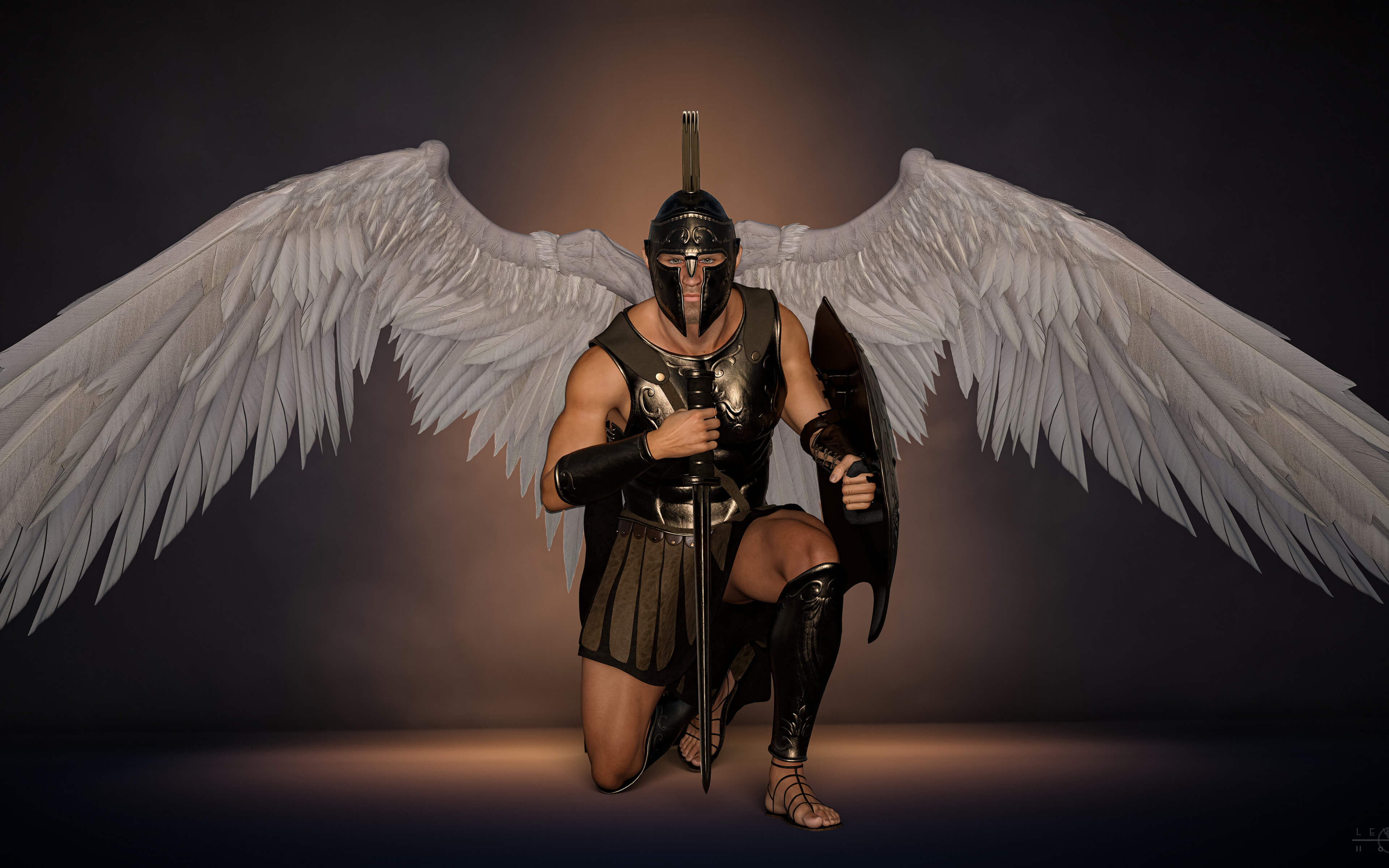 THE WARRIOR PROTECTOR WALLPAPER 3D Desktop HD Wallpaper