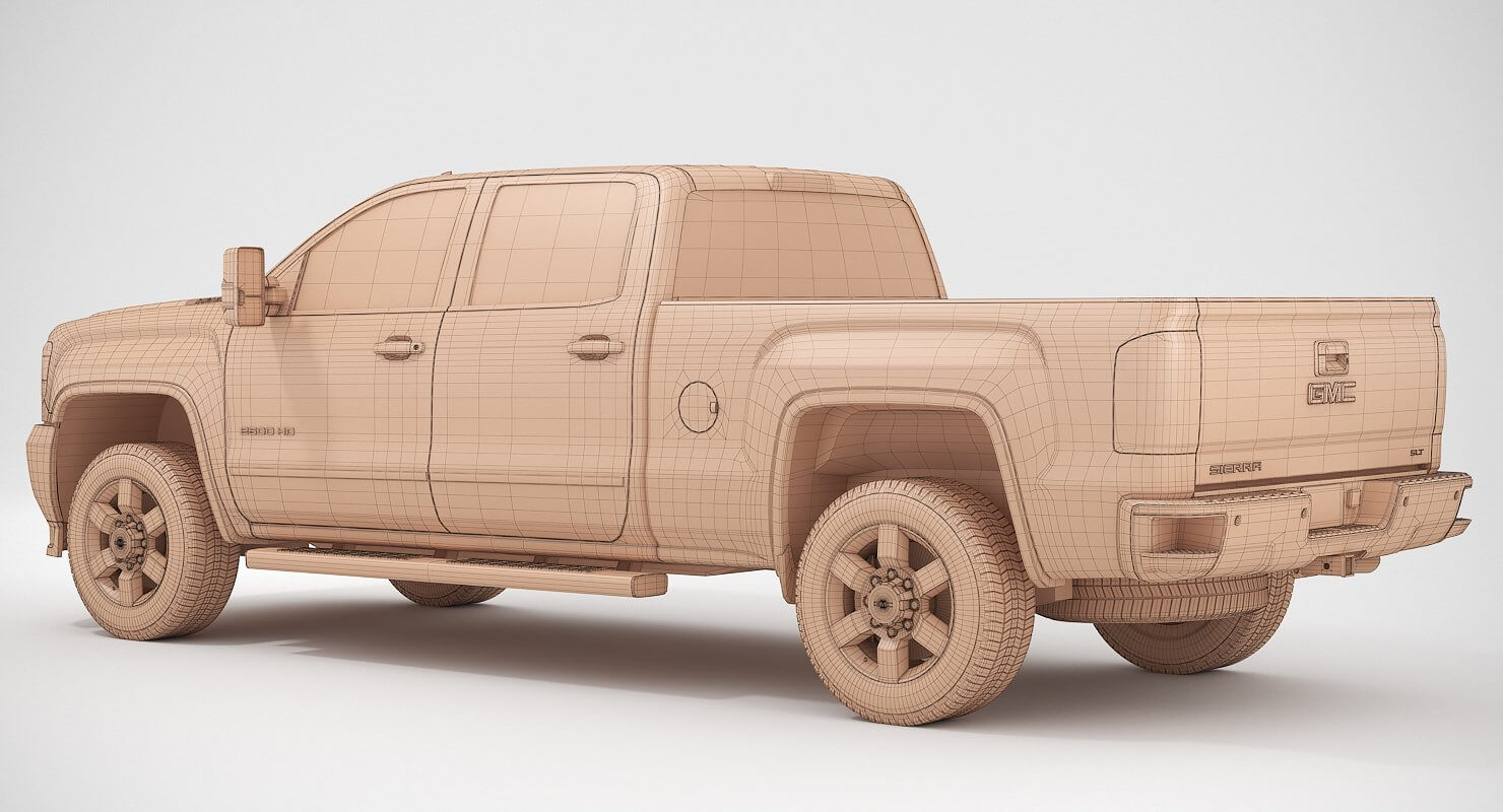 2018 GMC Sierra 2500HD - 3D Model by 3dacuvision