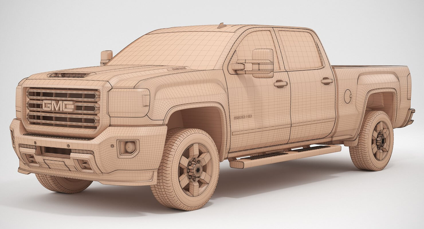 2018 GMC Sierra 2500HD - 3D Model by 3dacuvision