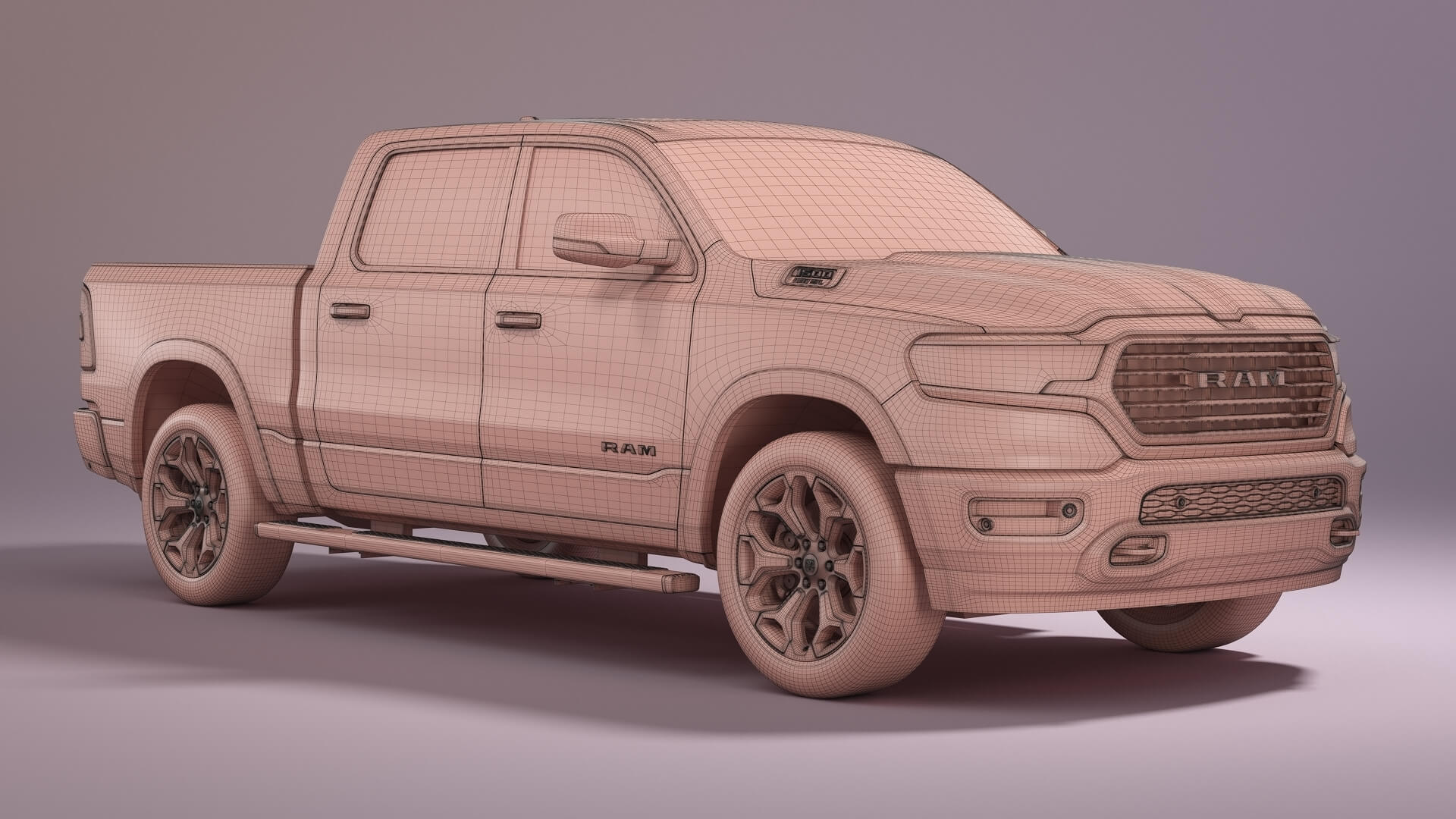 2023 Ram 1500 Limited Longhorn - 3D Model by 3dacuvision