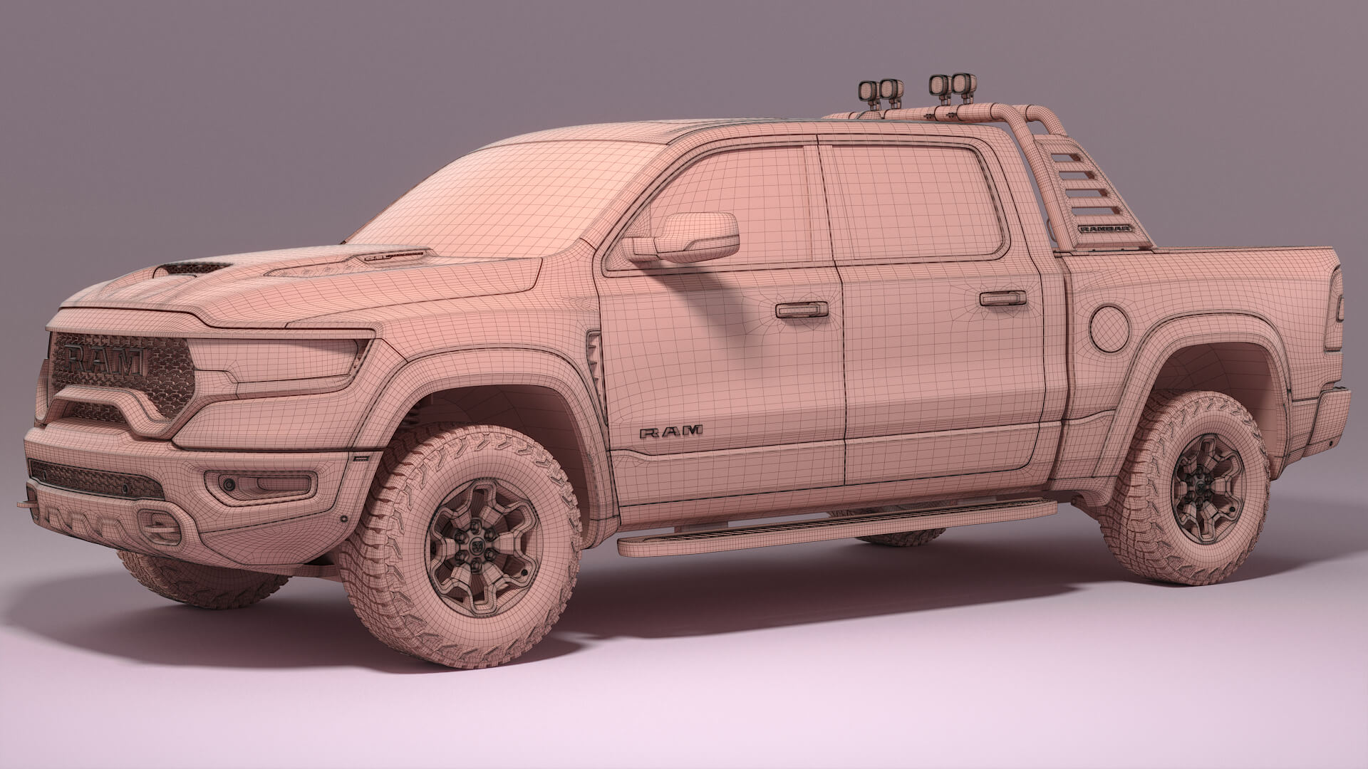 2024 Ram 1500 Trx - 3D Model by 3dacuvision