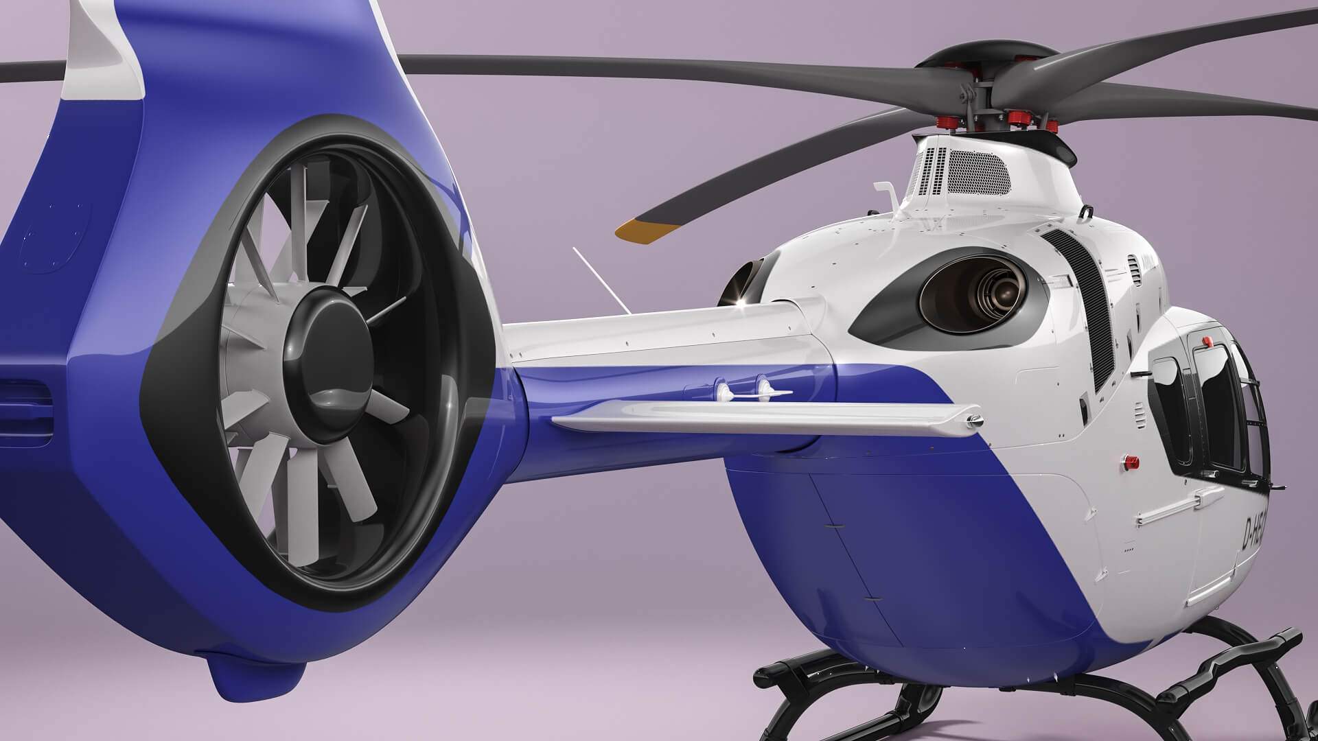 Airbus Helicopter H135 - 3D Model by 3dacuvision