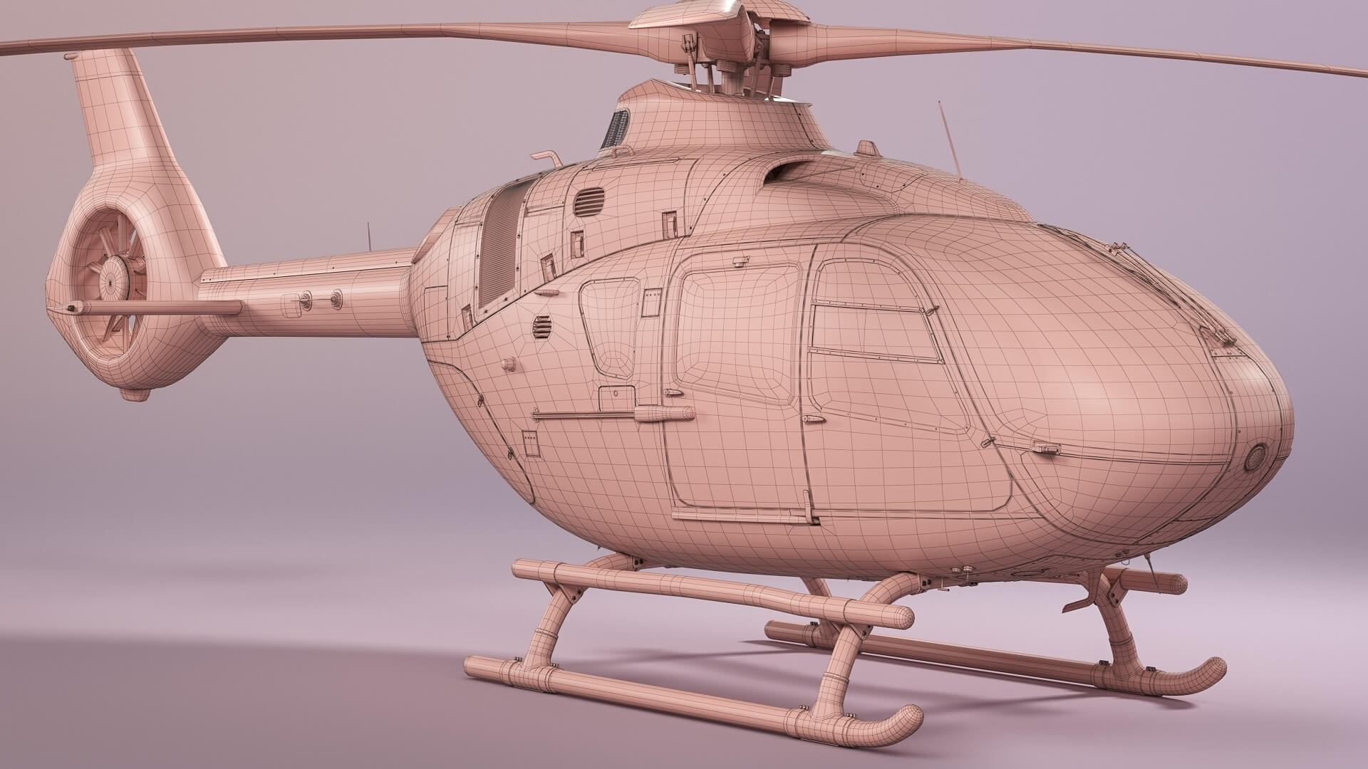 Airbus Helicopter H135 - 3D Model by 3dacuvision