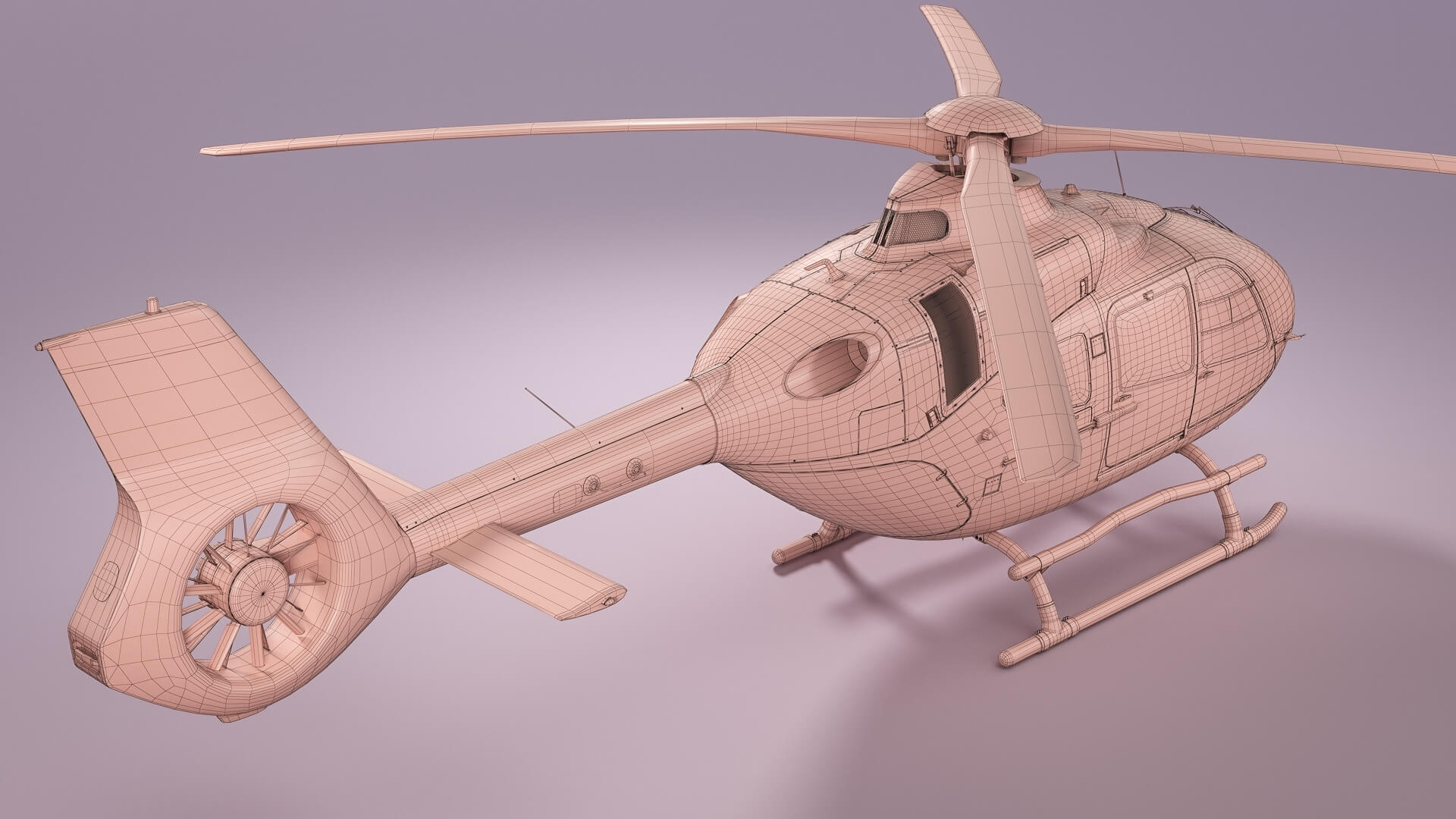Airbus Helicopter H135 - 3D Model by 3dacuvision