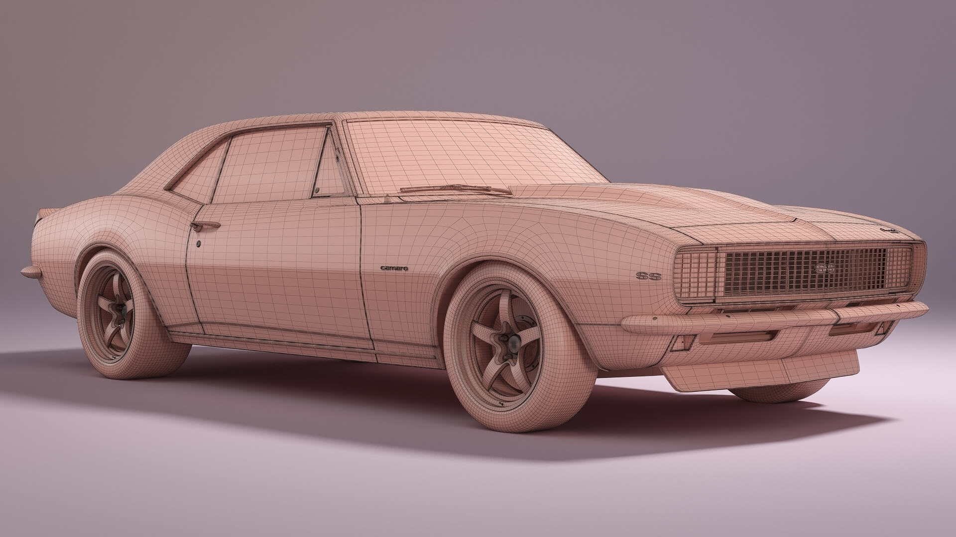Chevrolet Camaro 1967 Pro Touring - 3D Model by 3dacuvision
