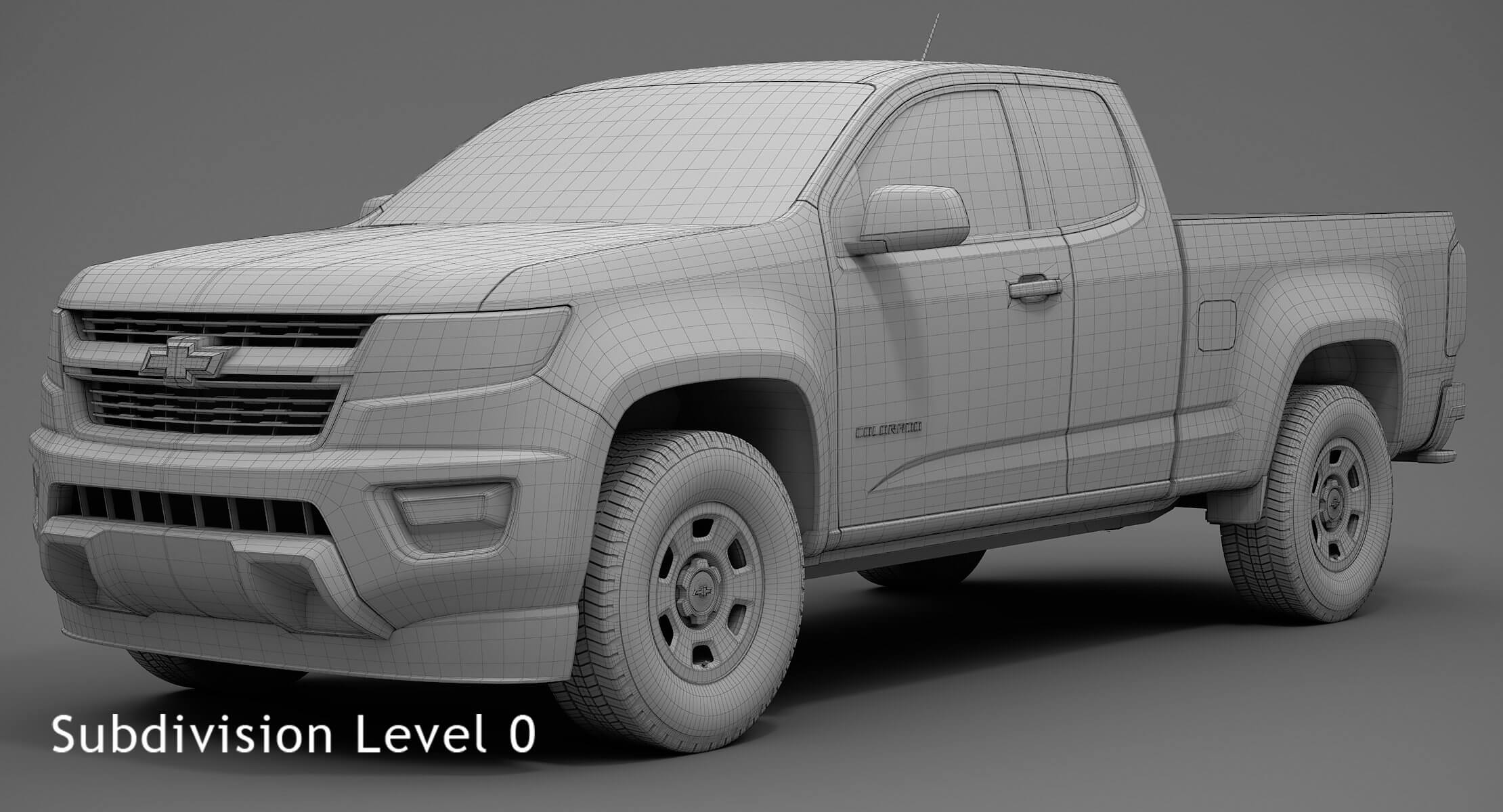 Chevrolet Colorado 2018 Extended Cab - 3D Model by 3dacuvision