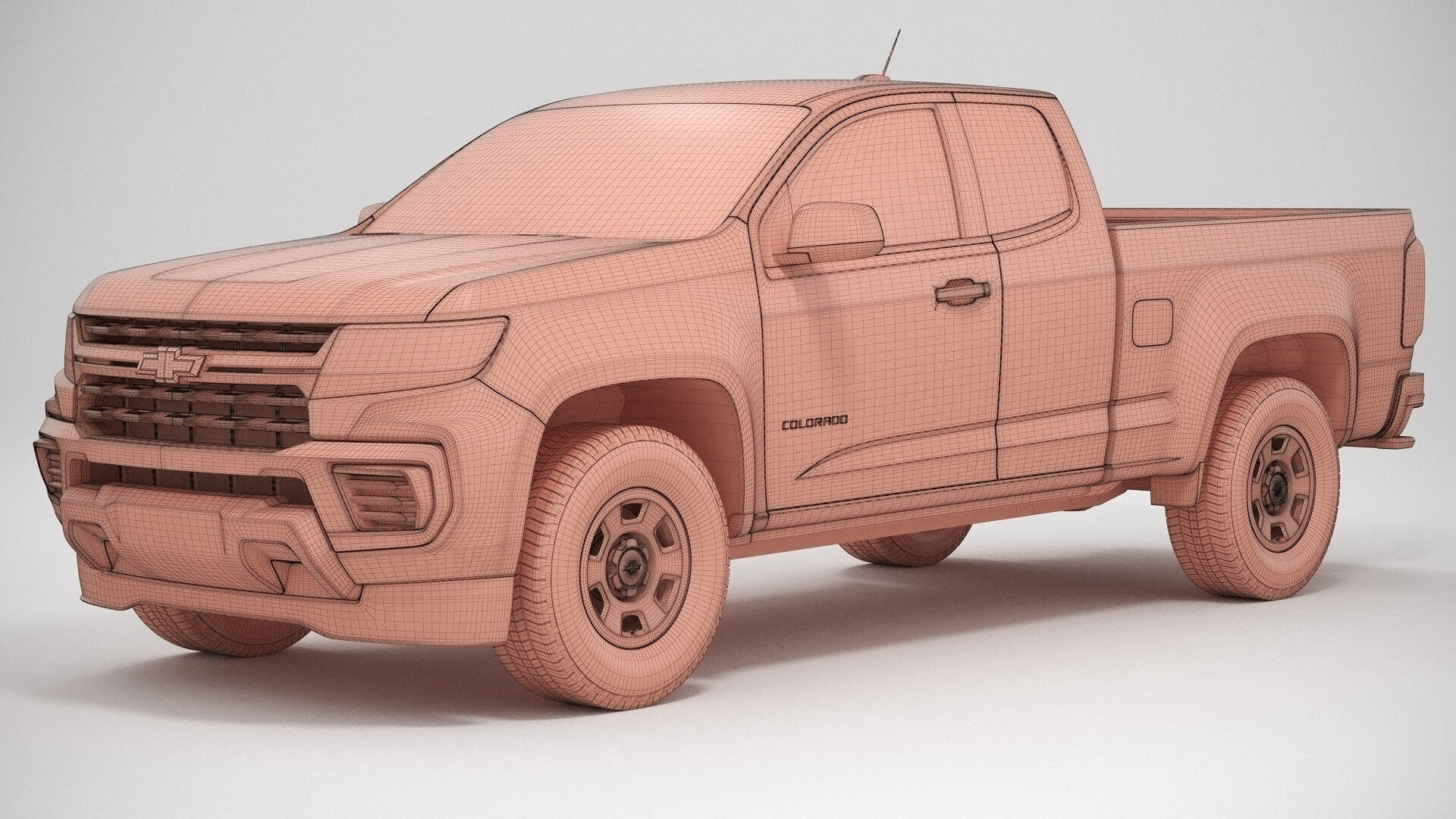Chevrolet Colorado 2022 - 3D Model by 3dacuvision