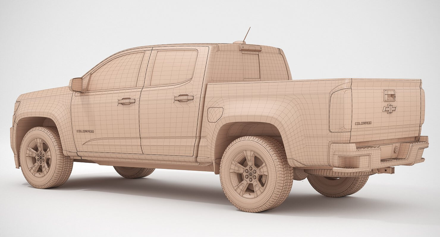 Chevrolet Colorado Z71 2018 - 3D Model by 3dacuvision