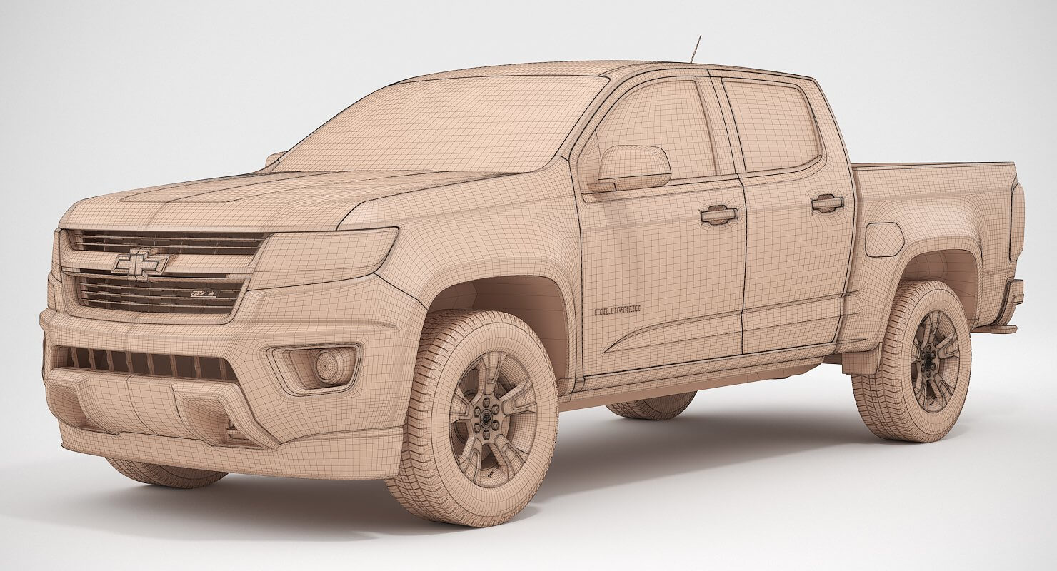 Chevrolet Colorado Z71 2018 - 3D Model by 3dacuvision