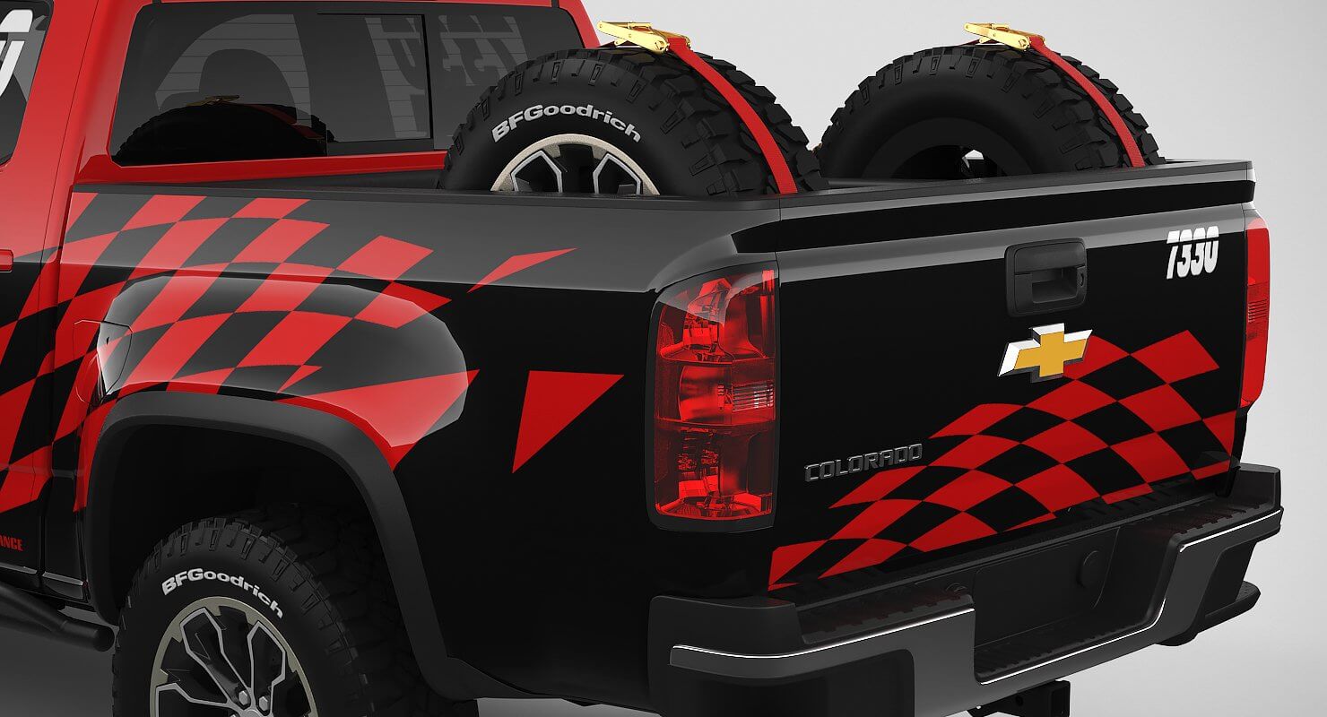 Chevrolet Colorado ZR2 2018 Racing - 3D Model by 3dacuvision