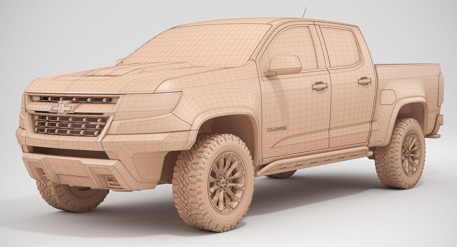 Chevrolet Colorado ZR2 2018 - 3D Model by 3dacuvision