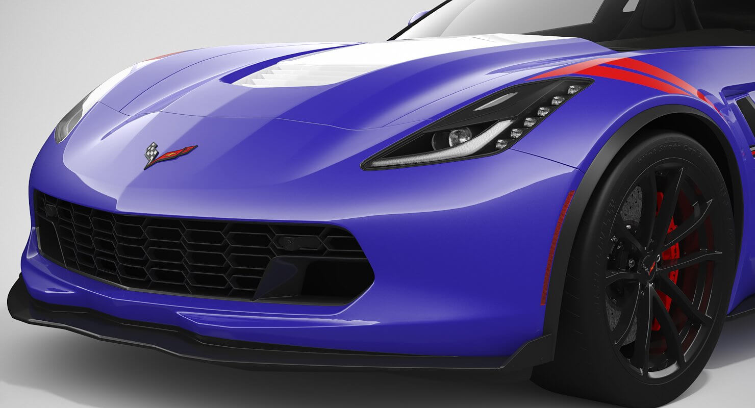 Chevrolet Corvette Grand Sport 2017 - 3D Model by 3dacuvision
