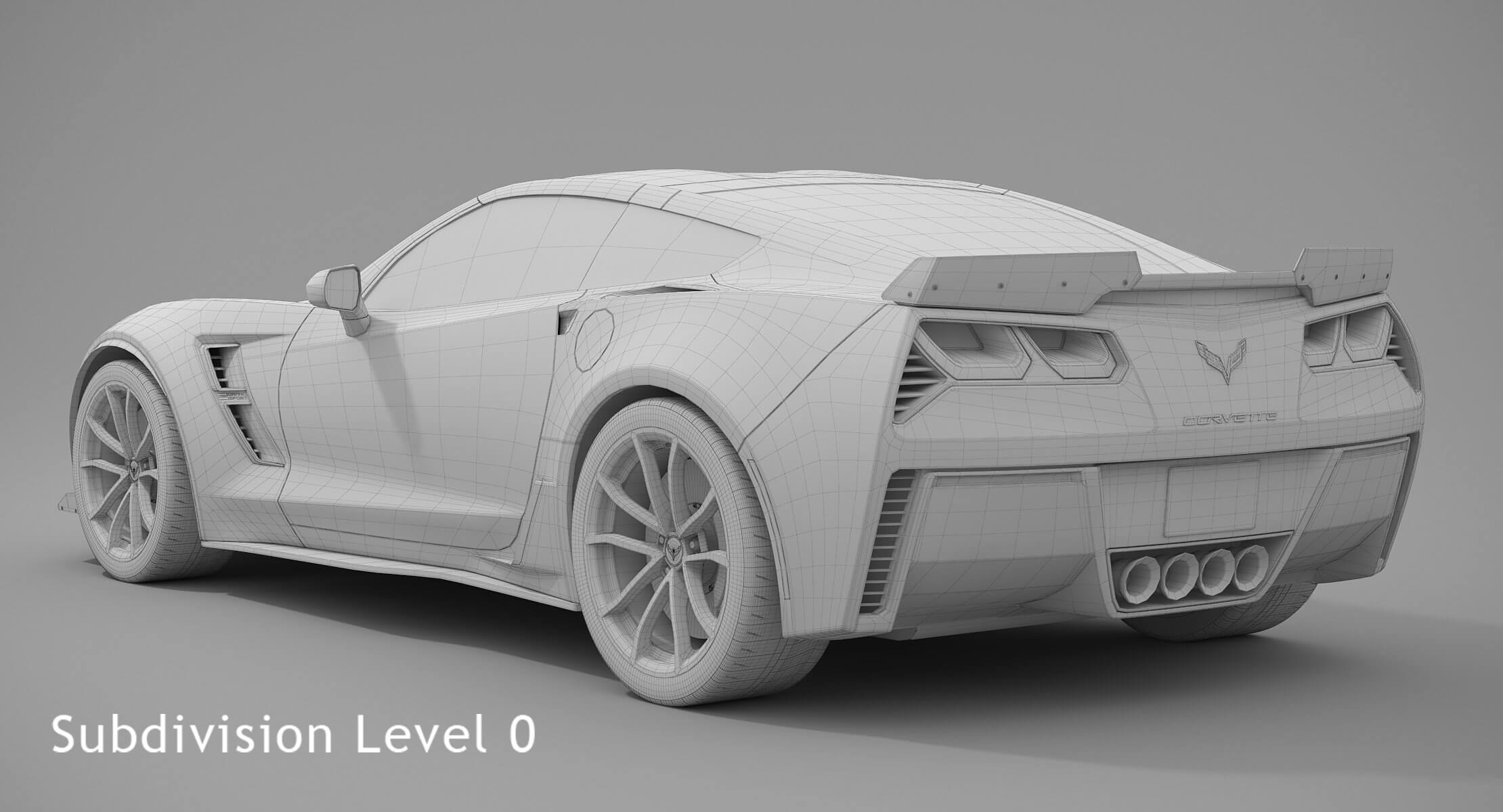 Chevrolet Corvette Grand Sport 2017 - 3D Model by 3dacuvision