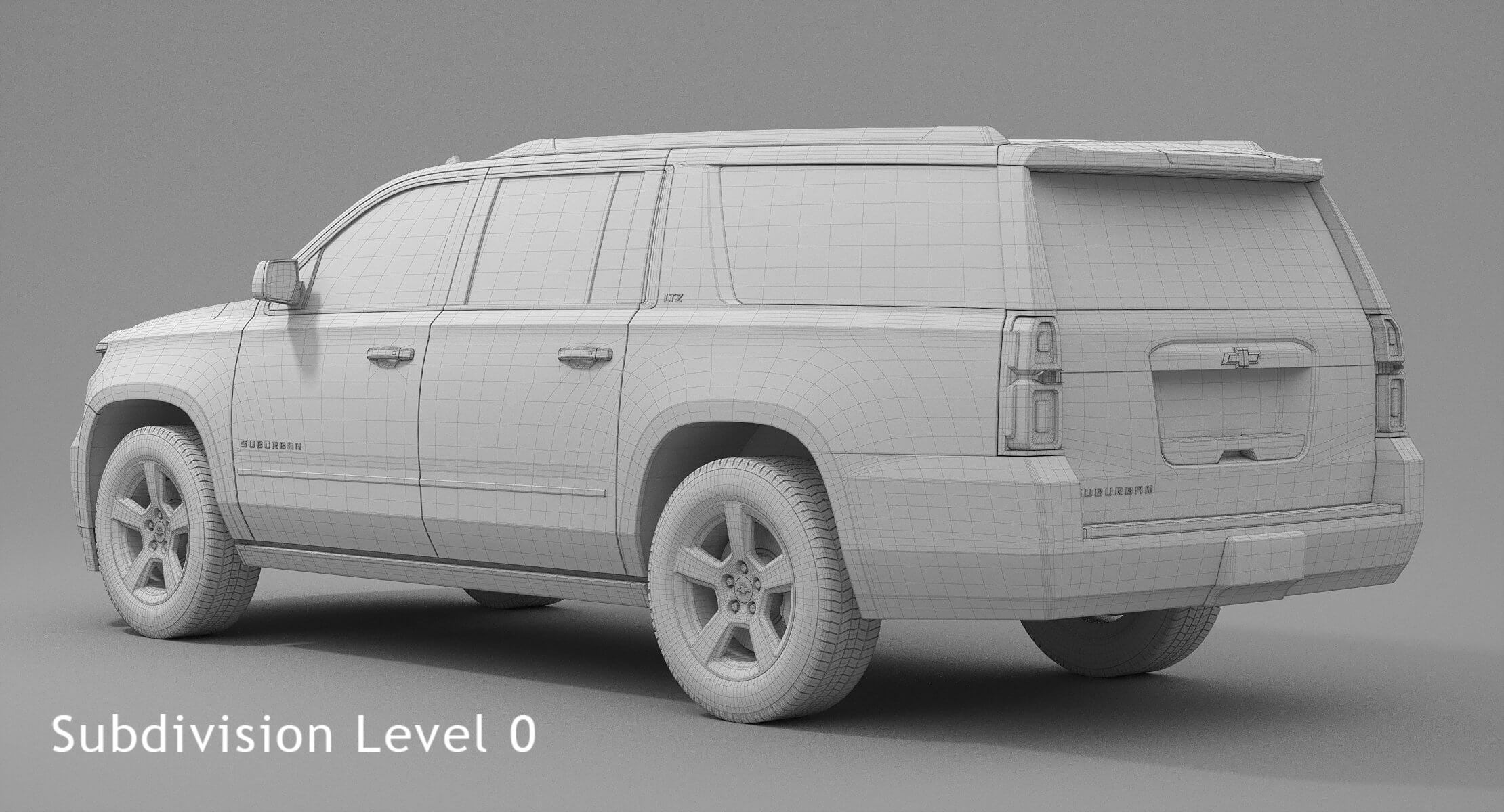 Chevrolet Suburban 2016 - 3D Model by 3dacuvision