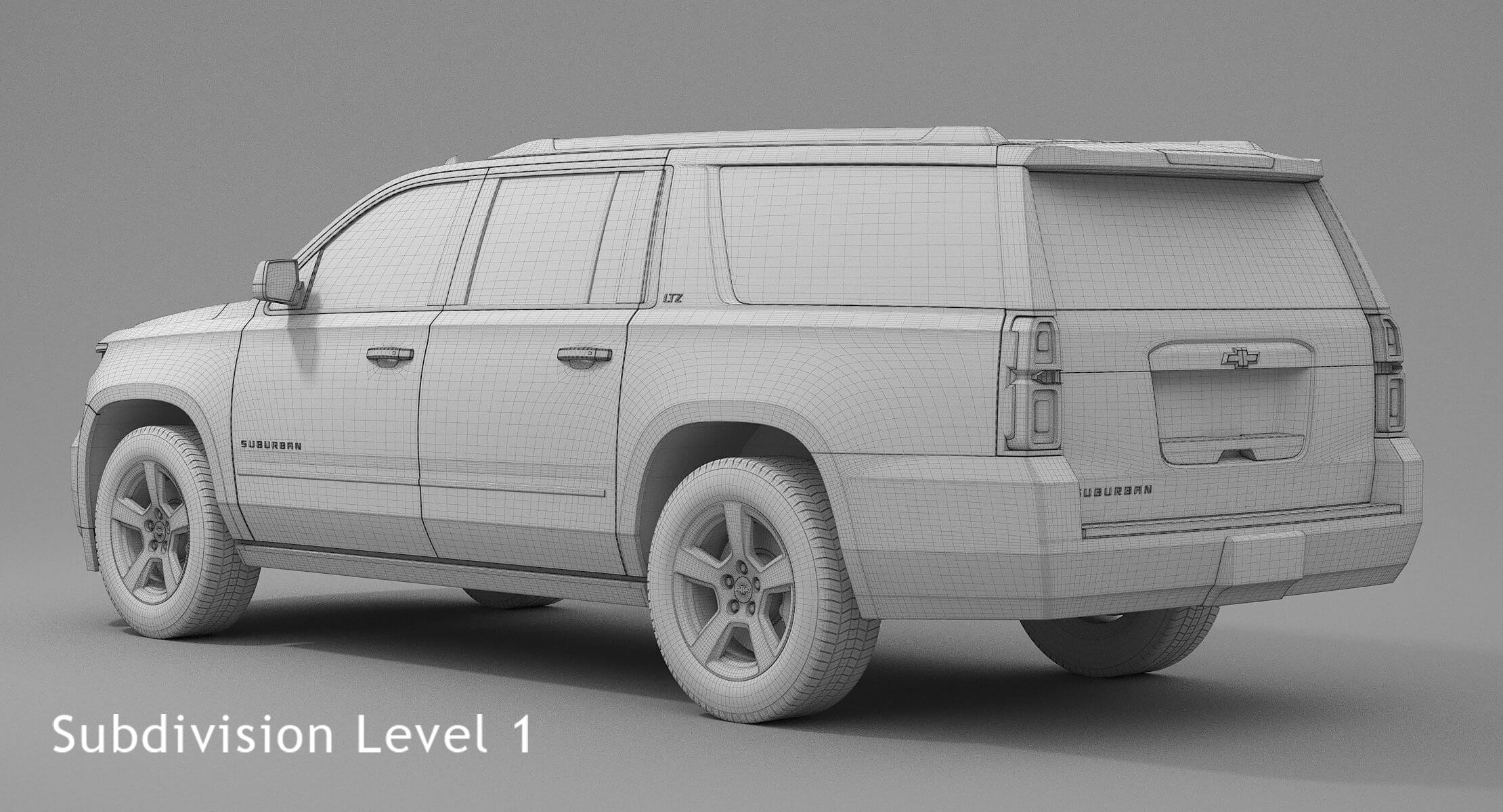 Chevrolet Suburban 2016 - 3D Model by 3dacuvision