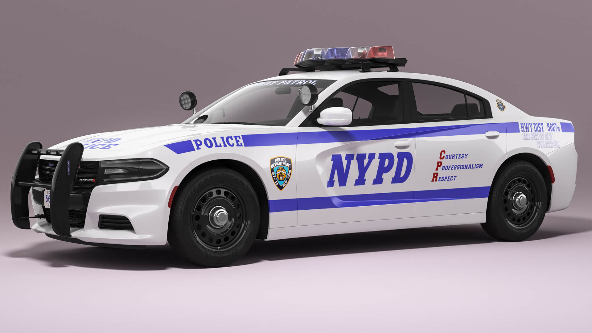 Dodge Charger NYPD - 3D Model by 3dacuvision