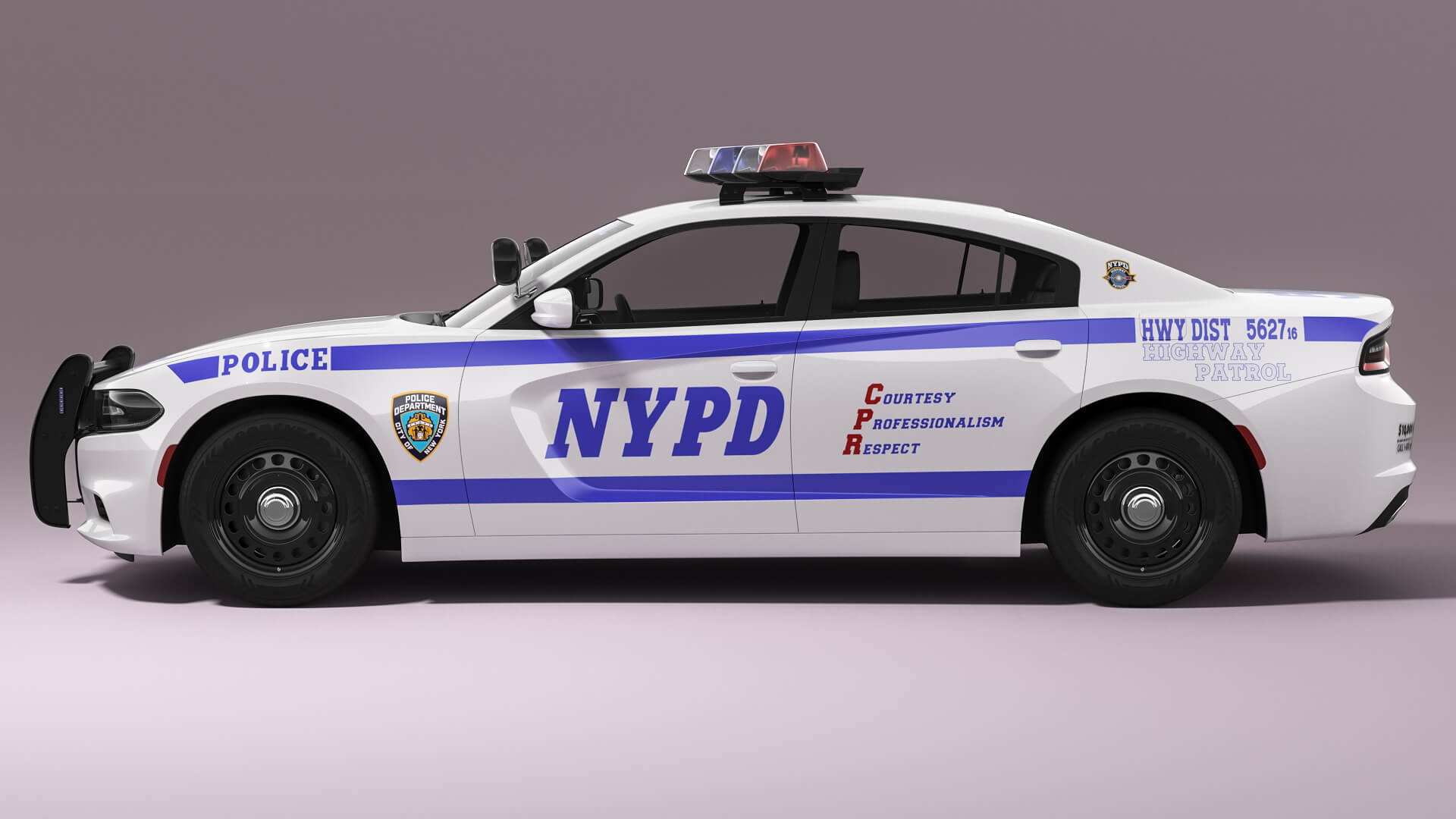 Dodge Charger NYPD - 3D Model by 3dacuvision