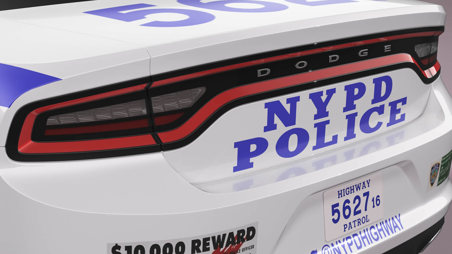 Dodge Charger NYPD - 3D Model by 3dacuvision