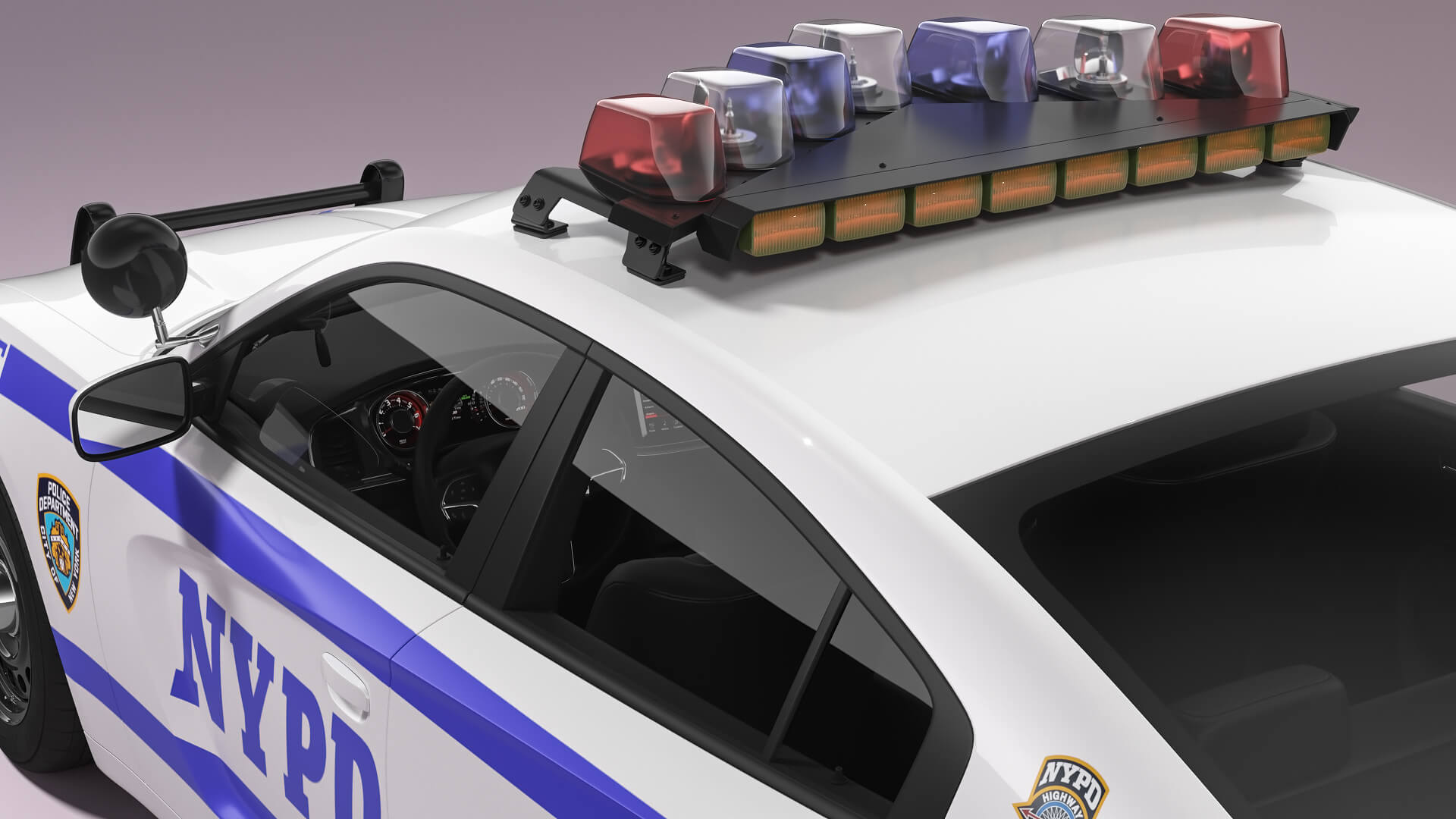 Dodge Charger NYPD - 3D Model by 3dacuvision