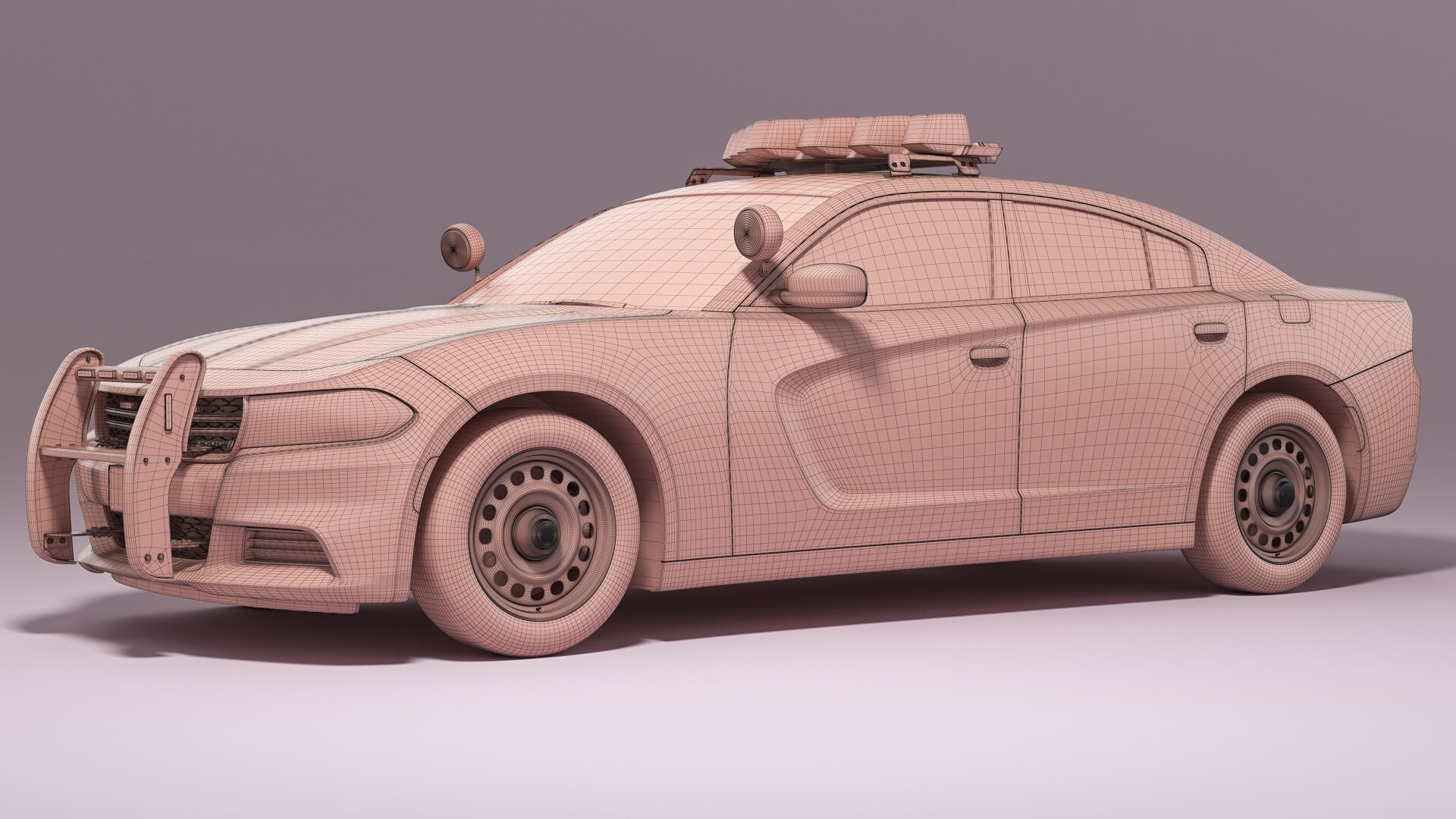 Dodge Charger NYPD - 3D Model by 3dacuvision