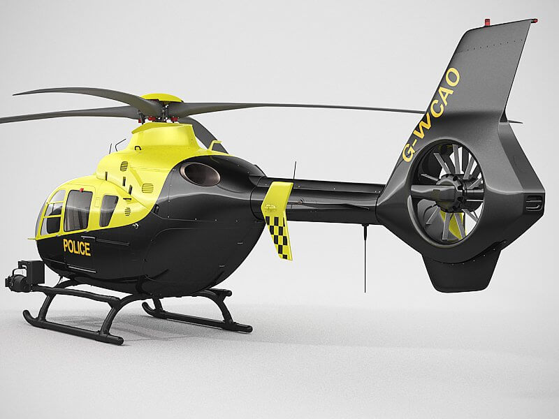 Eurocopter EC135 Police - 3D Model by 3dacuvision