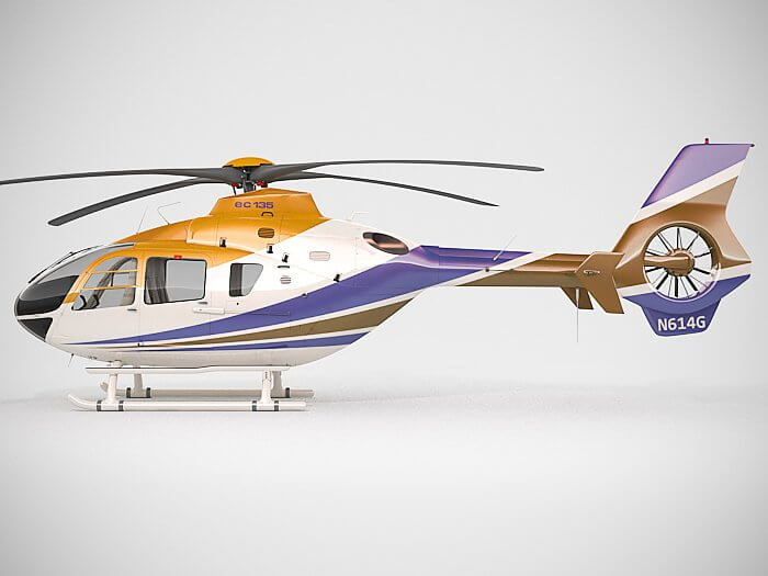 Eurocopter EC135 - 3D Model by 3dacuvision