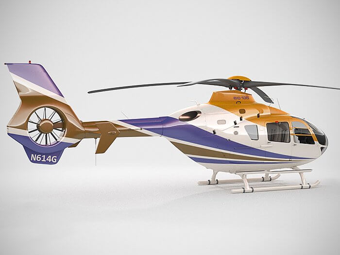 Eurocopter EC135 - 3D Model by 3dacuvision