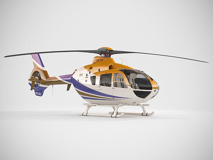 Eurocopter EC135 - 3D Model by 3dacuvision