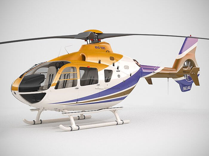 Eurocopter EC135 - 3D Model by 3dacuvision