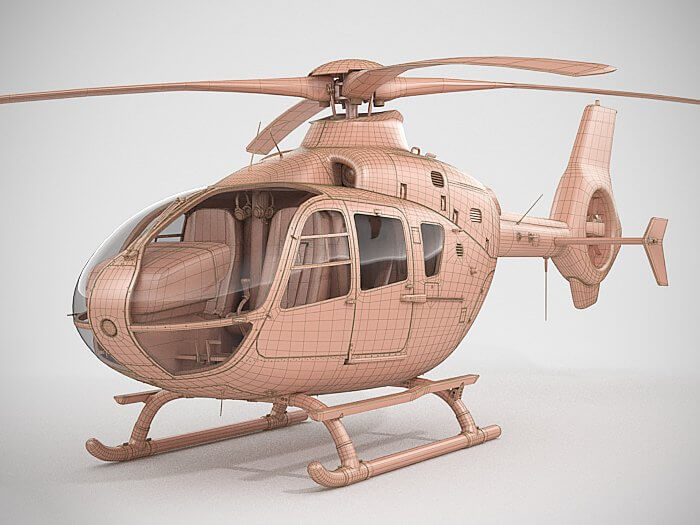 Eurocopter EC135 - 3D Model by 3dacuvision